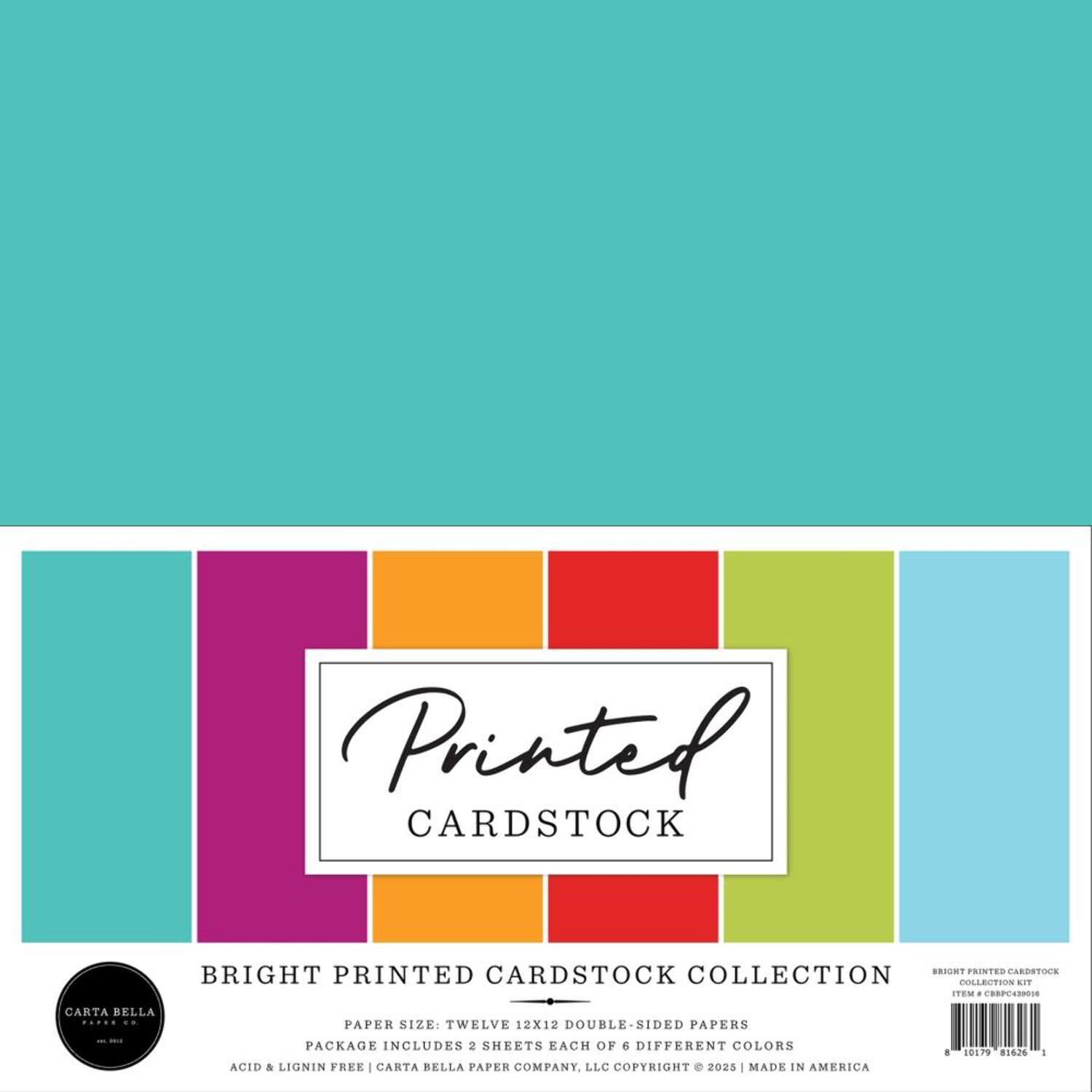 Carta Bella Bright Printed Cardstock Collection Kit - Walmart.com