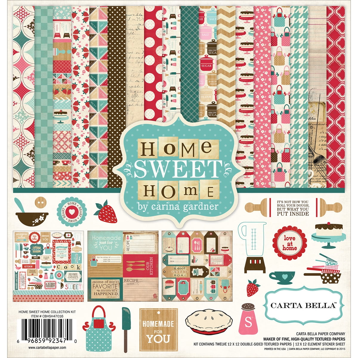 Carta Bella Collection Kit 12"X12"-Home Sweet Home, Pk 1, Carta Bella ...