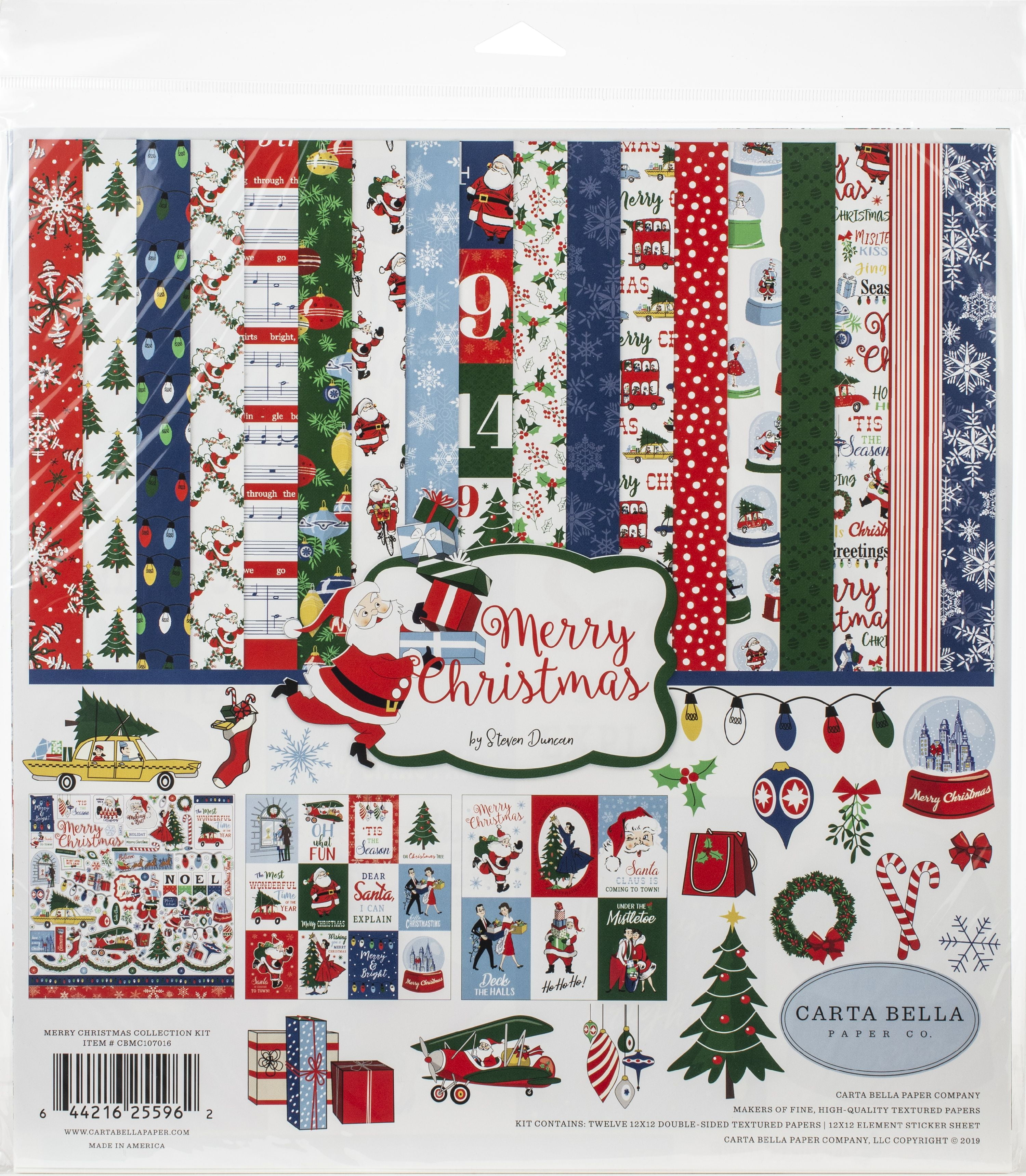 Carta Bella Collection Kit 12"X12"-Merry Christmas - Walmart.com