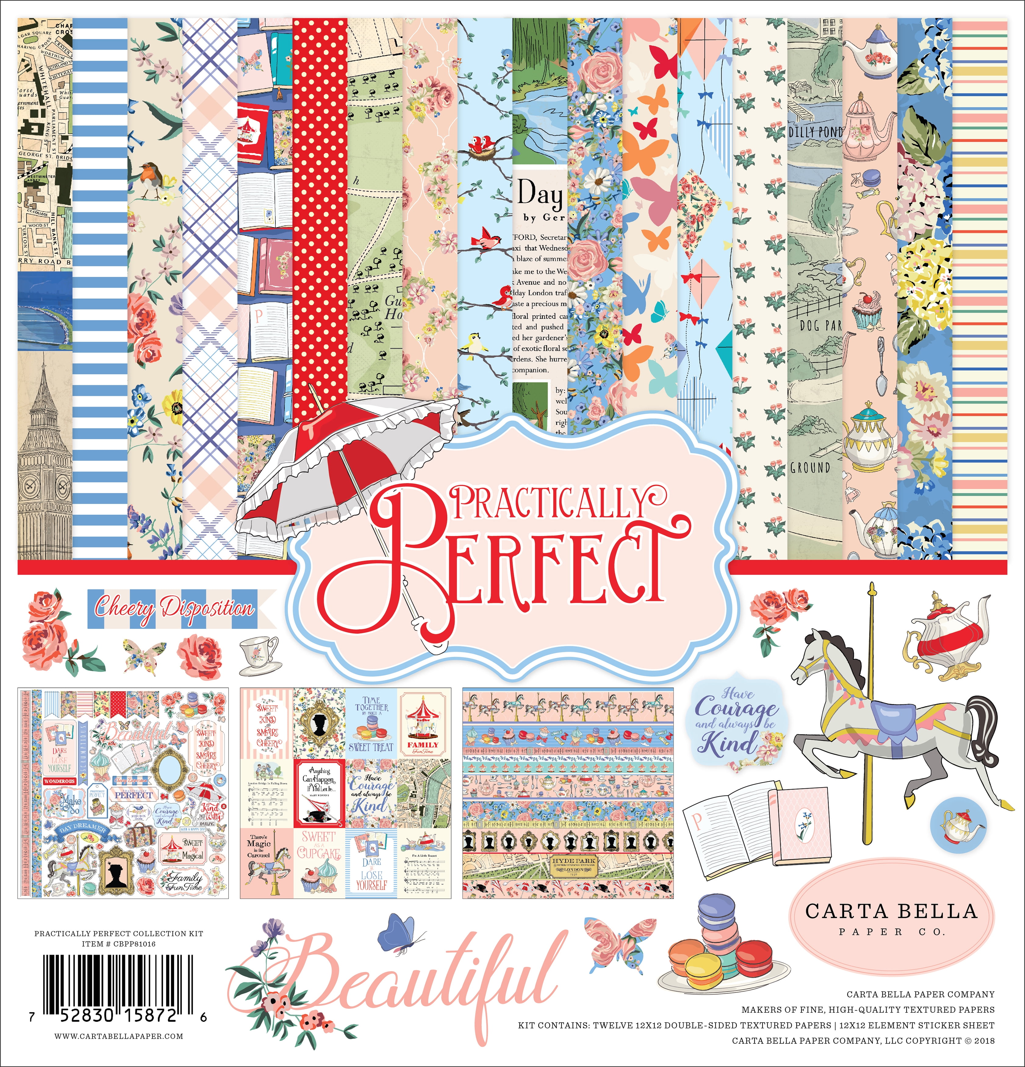 Carta Bella Collection Kit 12"X12"-Practically Perfect - Walmart.com
