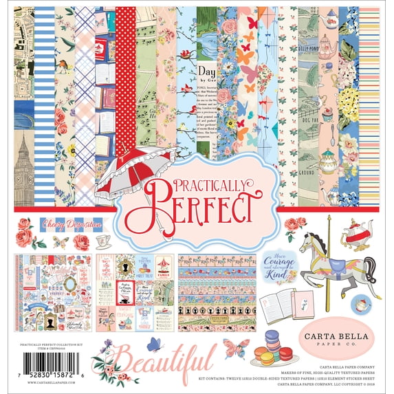 Carta Bella Collection Kit 12"X12"-Practically Perfect - Walmart.com