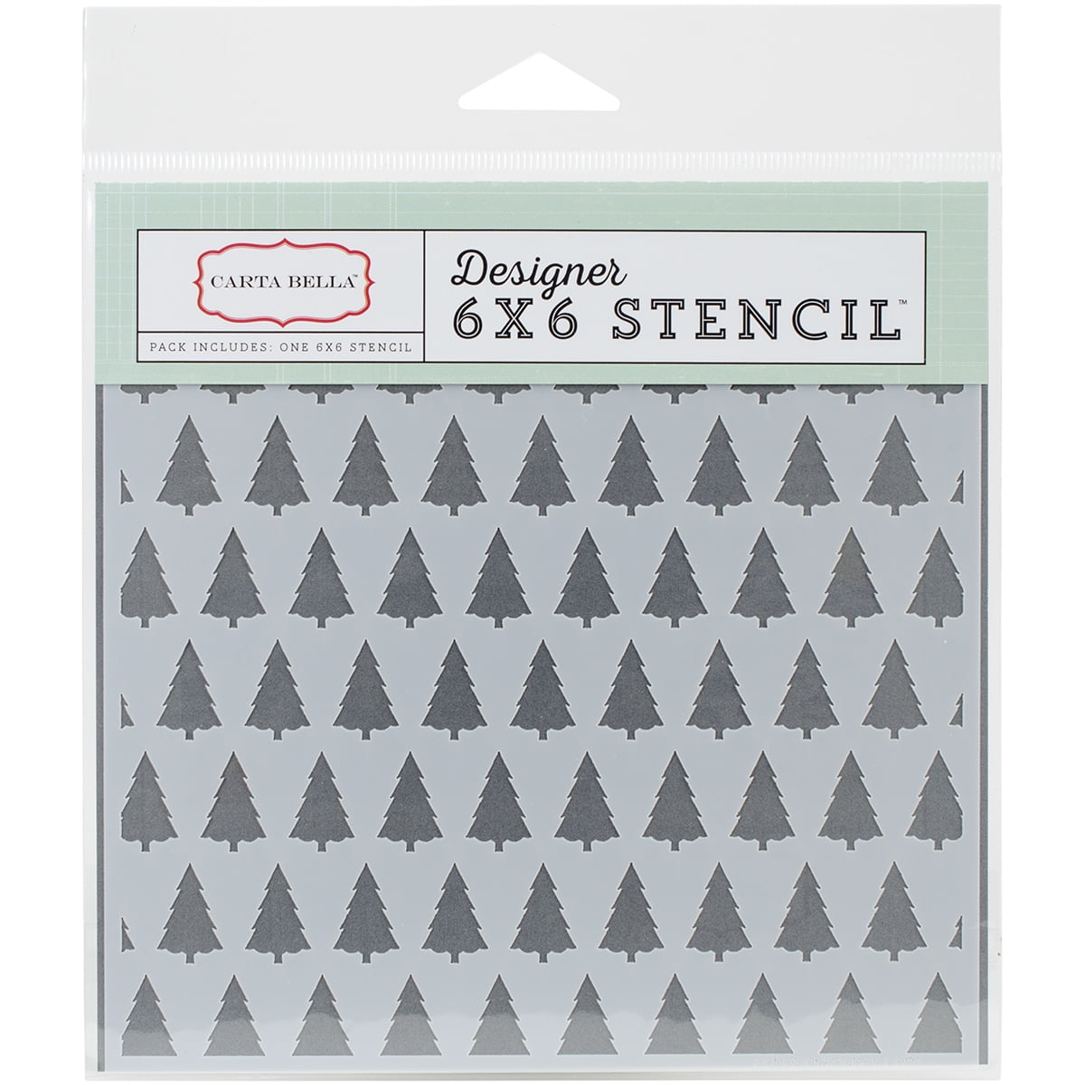 Carta Bella Stencil 6"X6"-Winter Trees, Pk 2, Carta Bella - Walmart.com