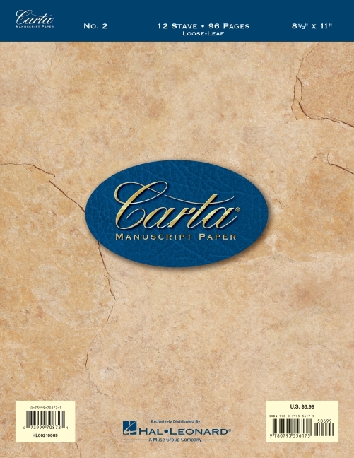 Carta Manuscript Paper No. 2 - Basic, (Paperback) - Walmart.com