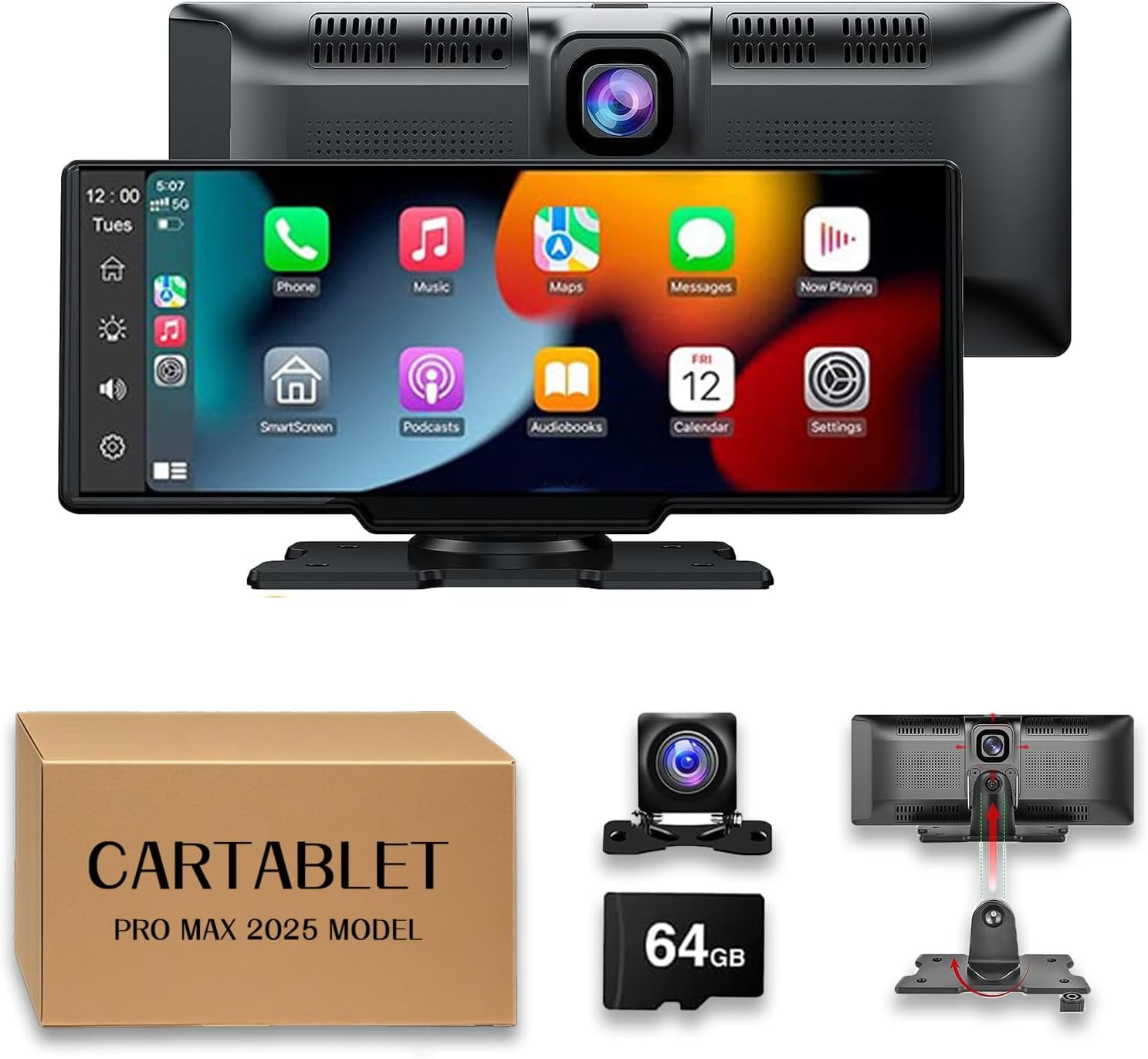Cartablet Pro Max 2025 Model, 10.26" Carplay and Android Auto Touch ...