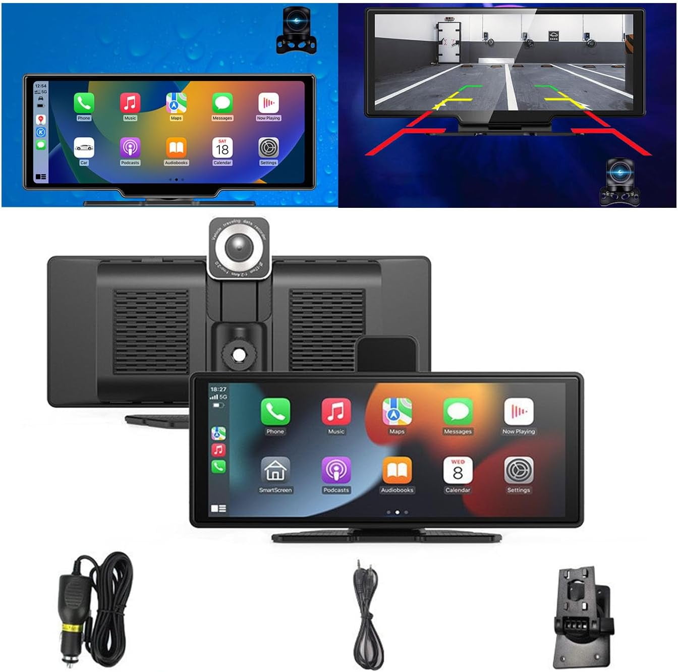Cartablet Pro Max 2025 Model, 10.26" HD Car Tablet with 4k Dash Cam ...