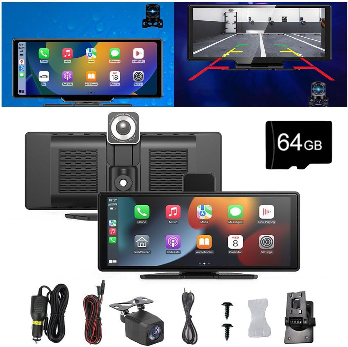 Cartablet Pro Max 2025 Model, 10.26" HD Car Tablet with 4k Dash Cam, Car Tablet Pro Max 2025 ...