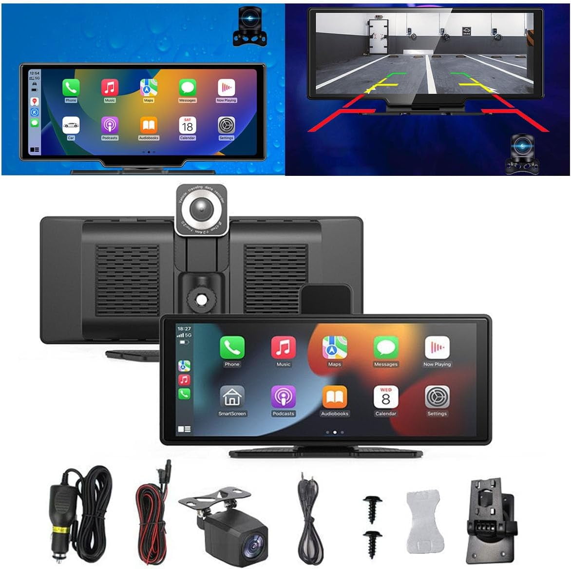 Cartablet Pro Max 2025 Model, 10.26" HD Car Tablet with 4k Dash Cam, Car Tablet Pro Max 2025 ...