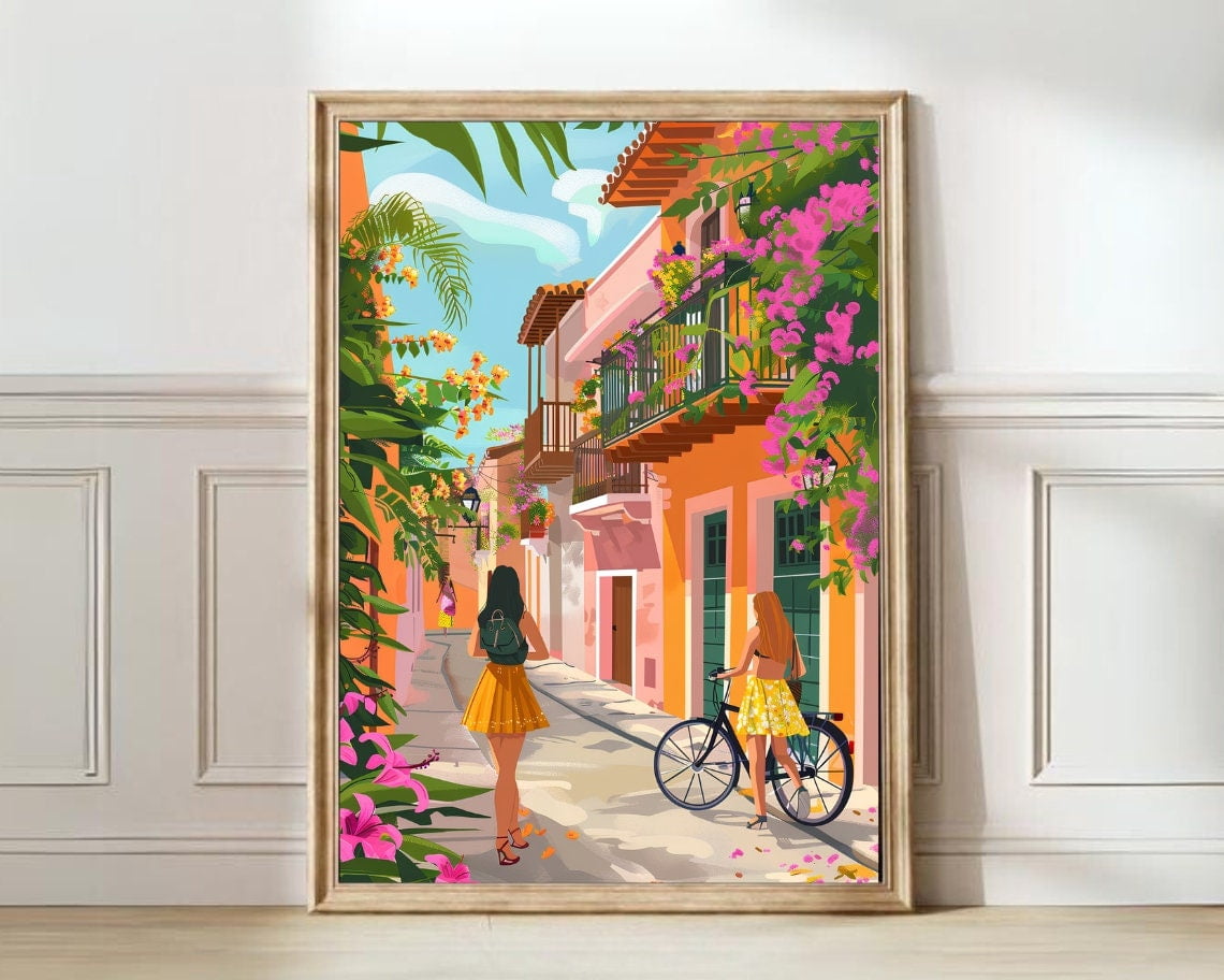 Cartagena Print Colombia Illustration Cartagena Travel Poster Cartagena ...
