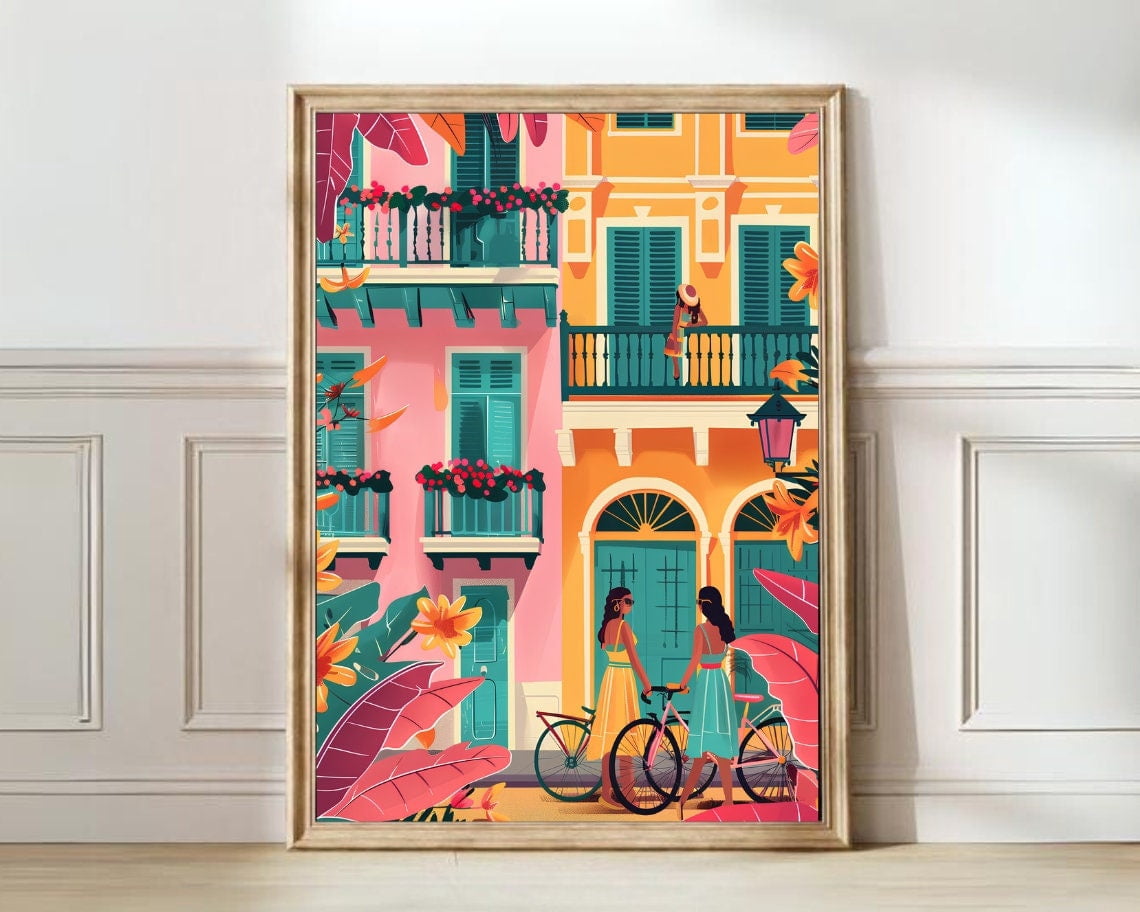 Cartagena Print Colombia Illustration Cartagena Travel Poster Cartagena ...