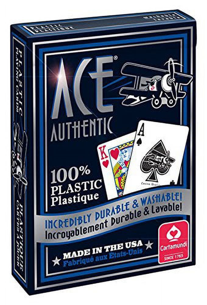 Cartamundi 1060 Ace 100% Plastic Playing Cards Assorted Colors ...