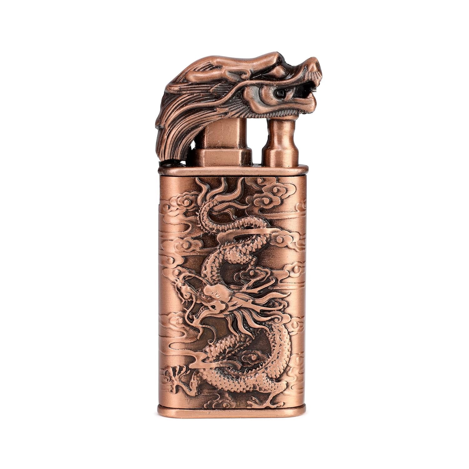 Cartastic Luxury Dragon Magic Double Flame Cigarette Lighter Luminous ...