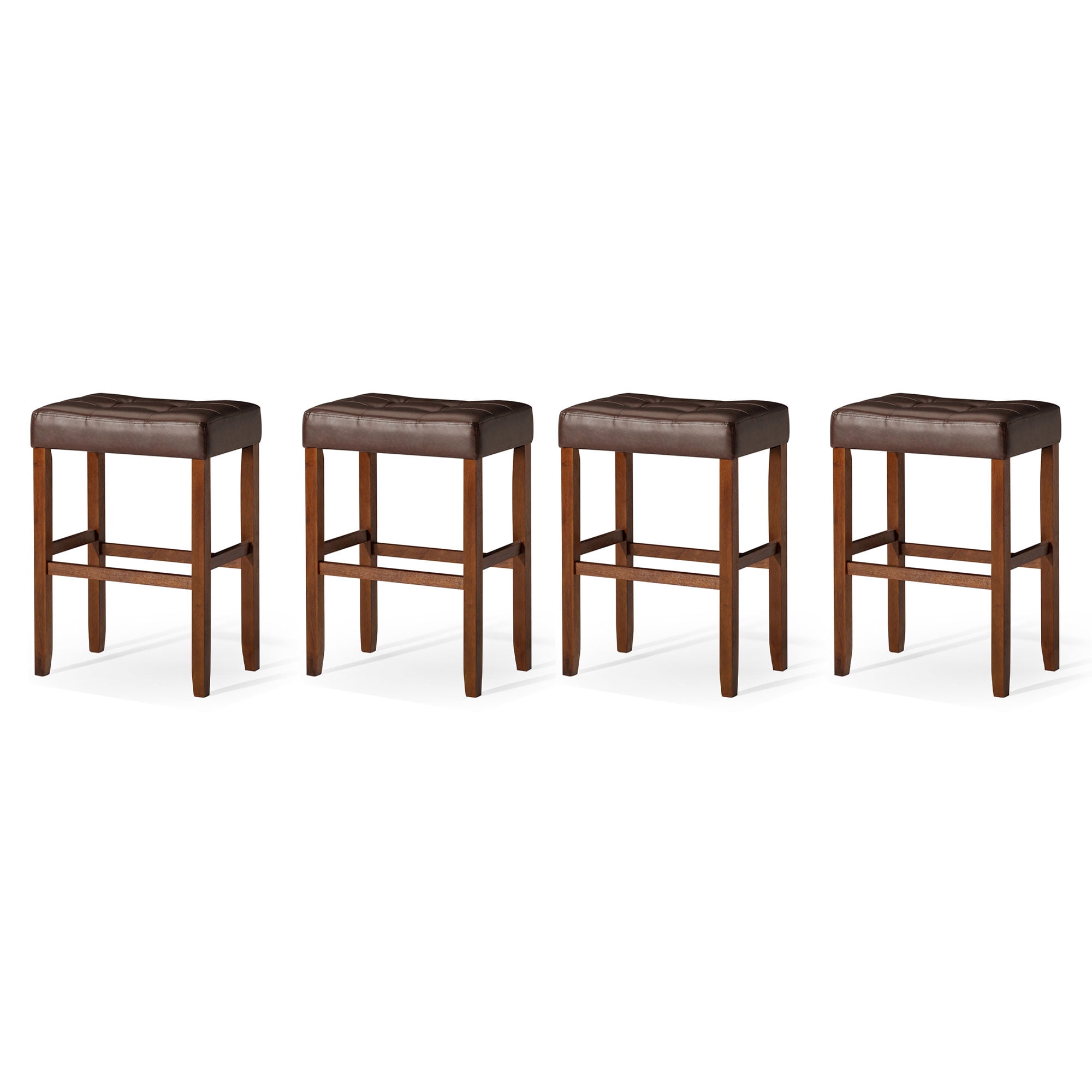 Carte: A La Carte Home Harper Bar Stool, True Walnut Wood w/ Brown ...