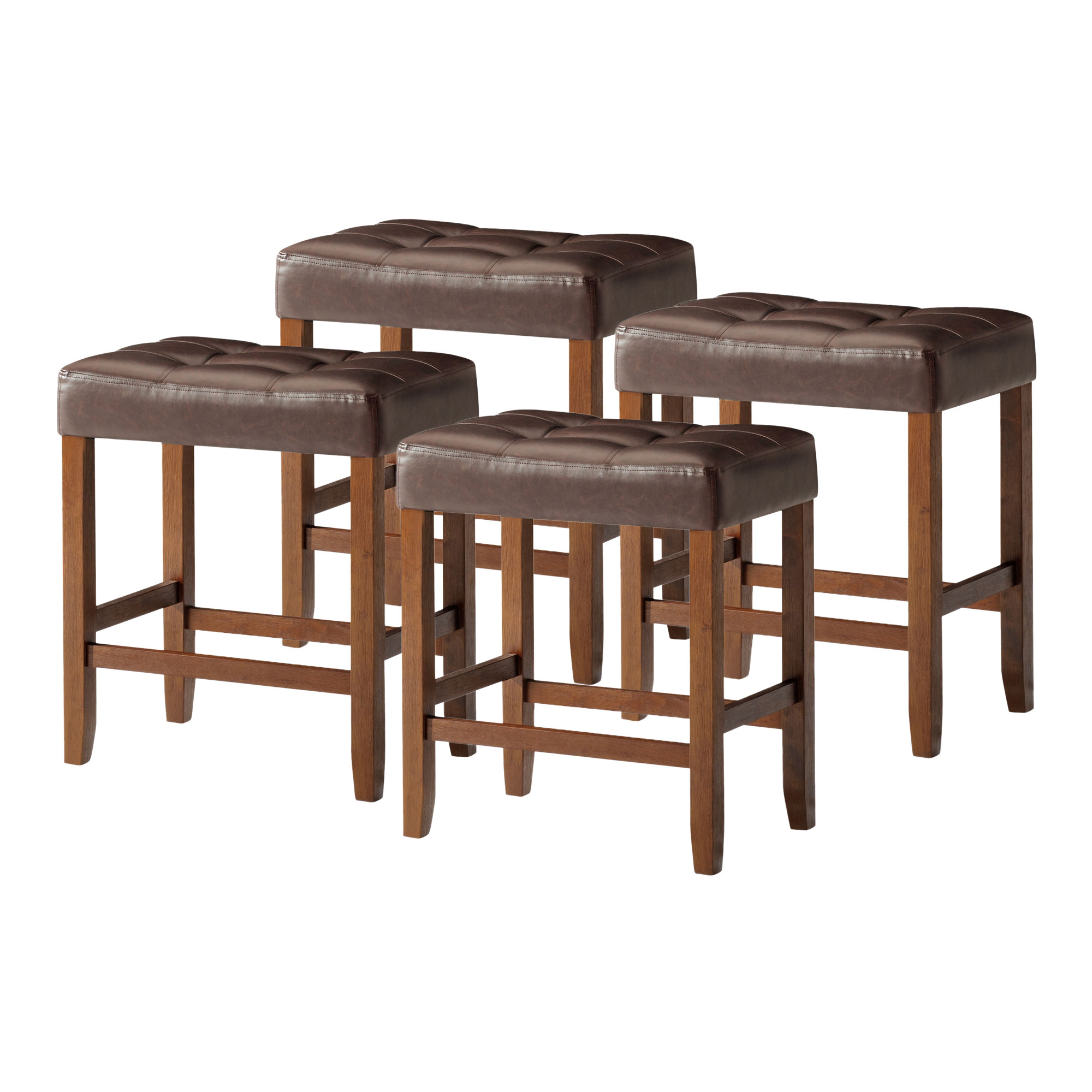 Carte: A La Carte Home Harper Counter Stool in True Walnut Wood Finish ...