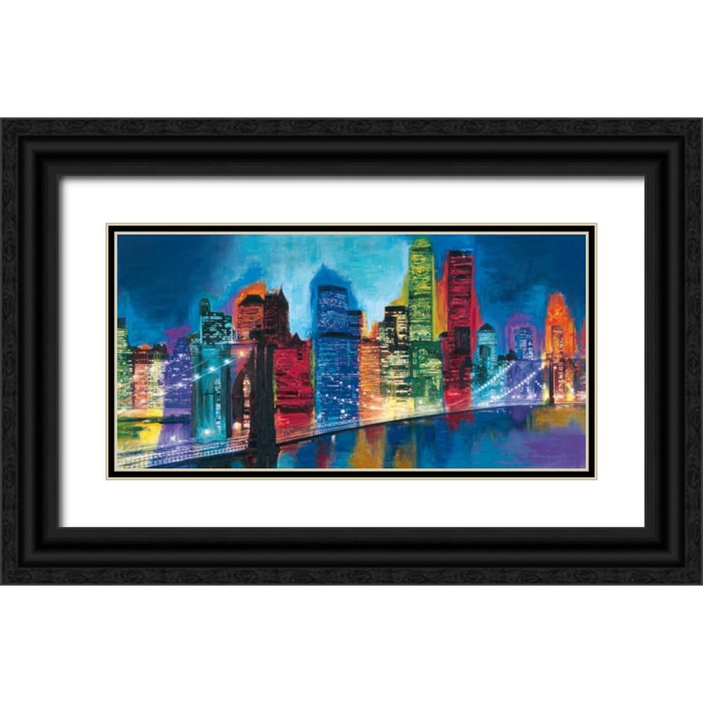 Carter, Brian 24x14 Black Ornate Wood Framed with Double Matting Museum ...
