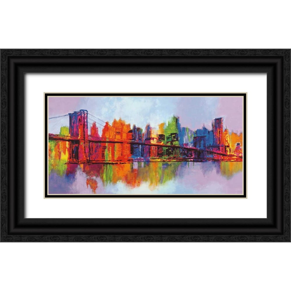 Carter, Brian 32x18 Black Ornate Wood Framed with Double Matting Museum ...