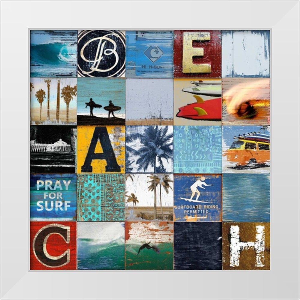 Carter, Charlie 26x26 White Modern Wood Framed Museum Art Print Titled ...