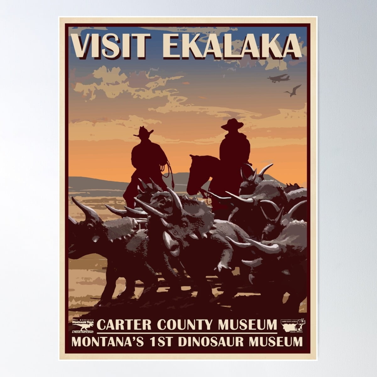 Carter County Museum Poster Wall Art, Modern Wall Decor For Living Room ...