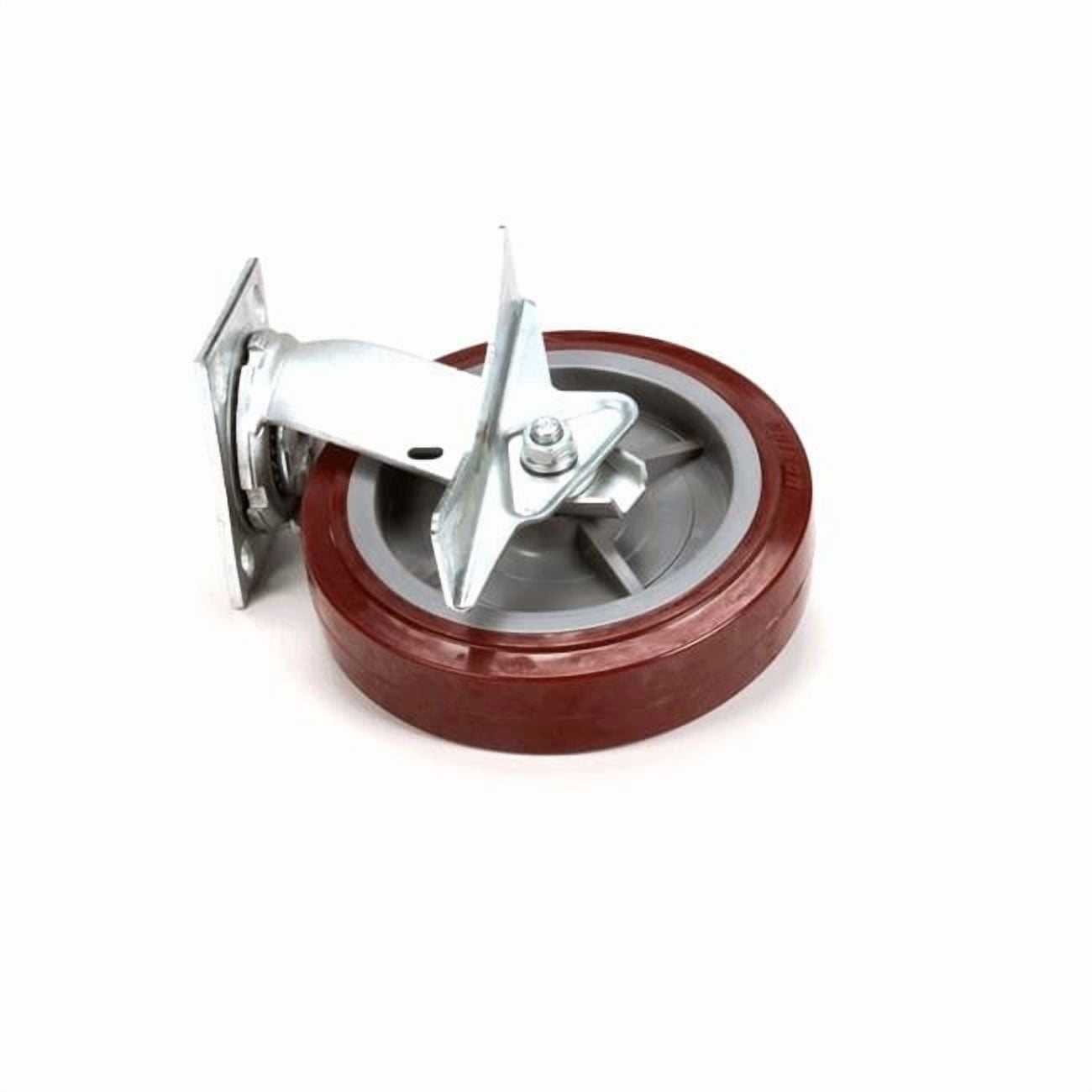 Carter Hoffmann 18301-8323 Genuine OEM Caster with Brake - 8 in., Swivel Plate, Transport Cart ...