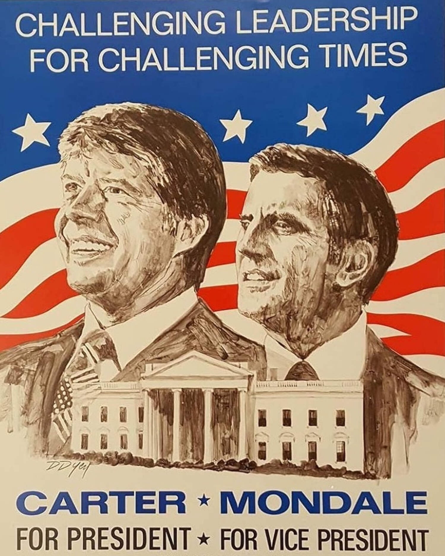 Carter Mondale Campaign Ad Glossy Poster Picture Photo Print Banner ...