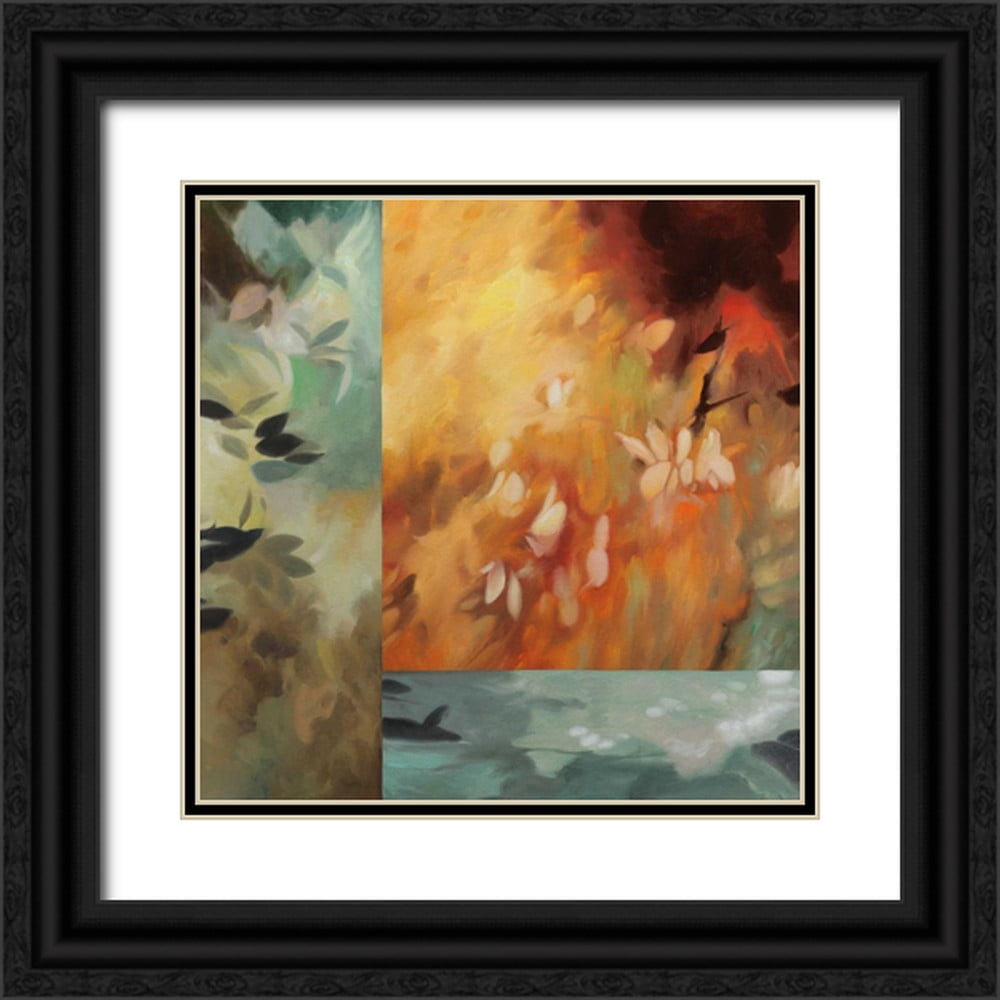 Carter, Natalie 20x20 Black Ornate Wood Framed with Double Matting ...