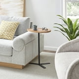 Carter Oval Teardrop Modern Raised Lip Edge Couch-Side Accent C-Table ...