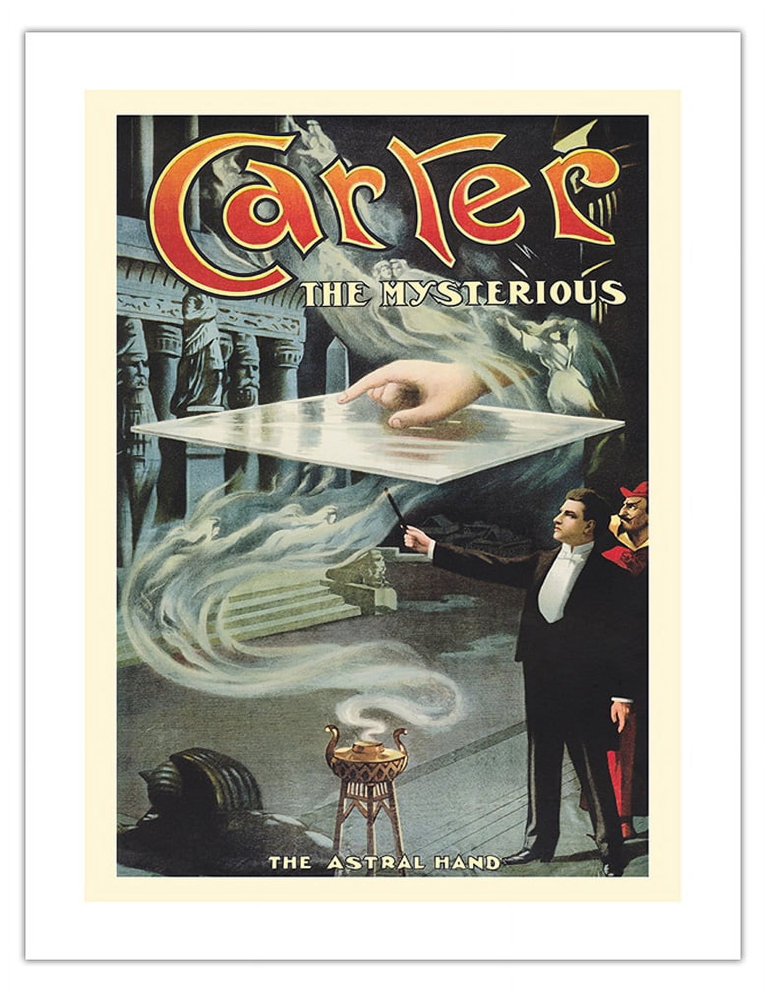Carter The Mysterious - The Astral Hand - Vintage Magic Poster c.1905 ...