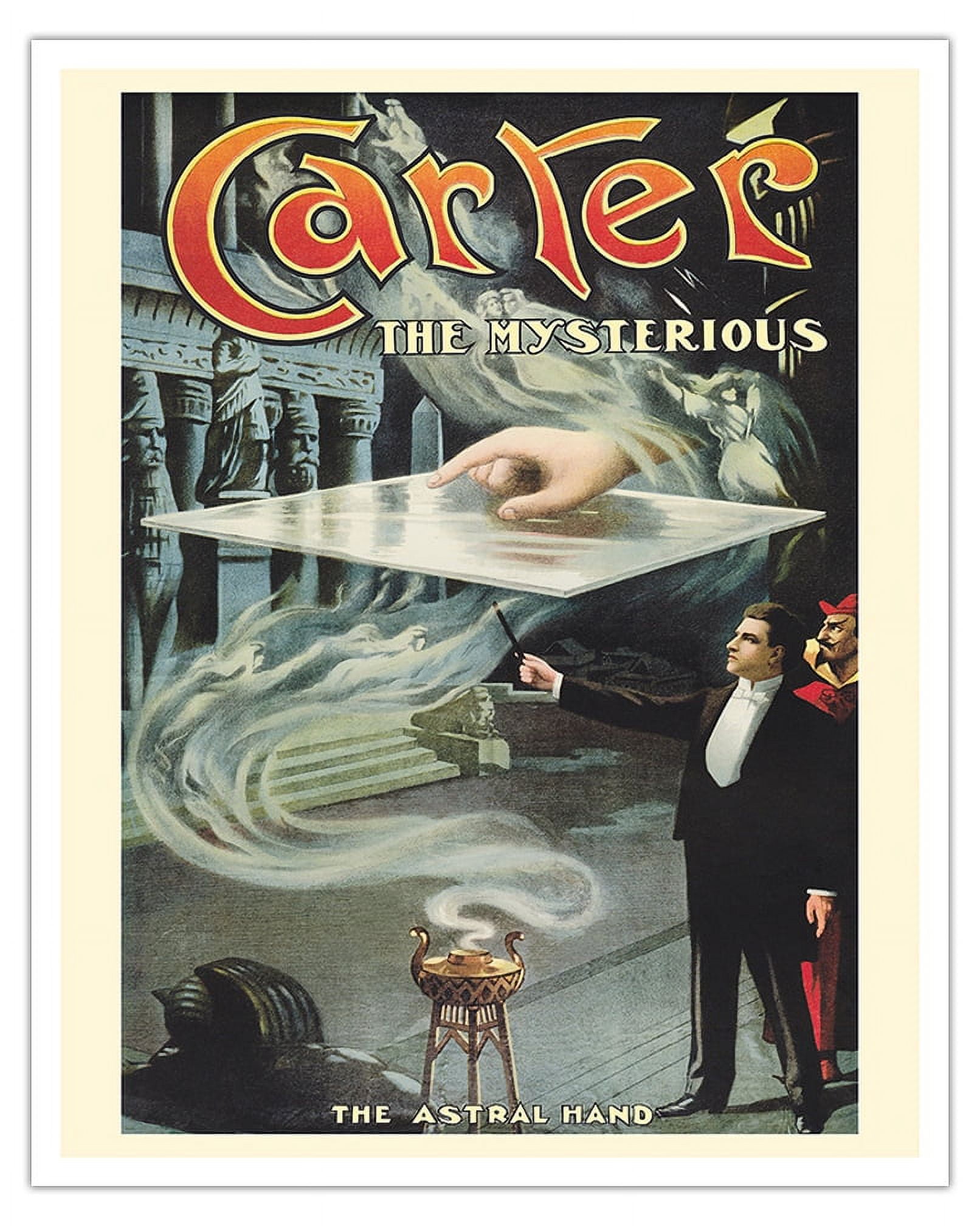 Carter The Mysterious - The Astral Hand - Vintage Magic Poster c.1905 ...
