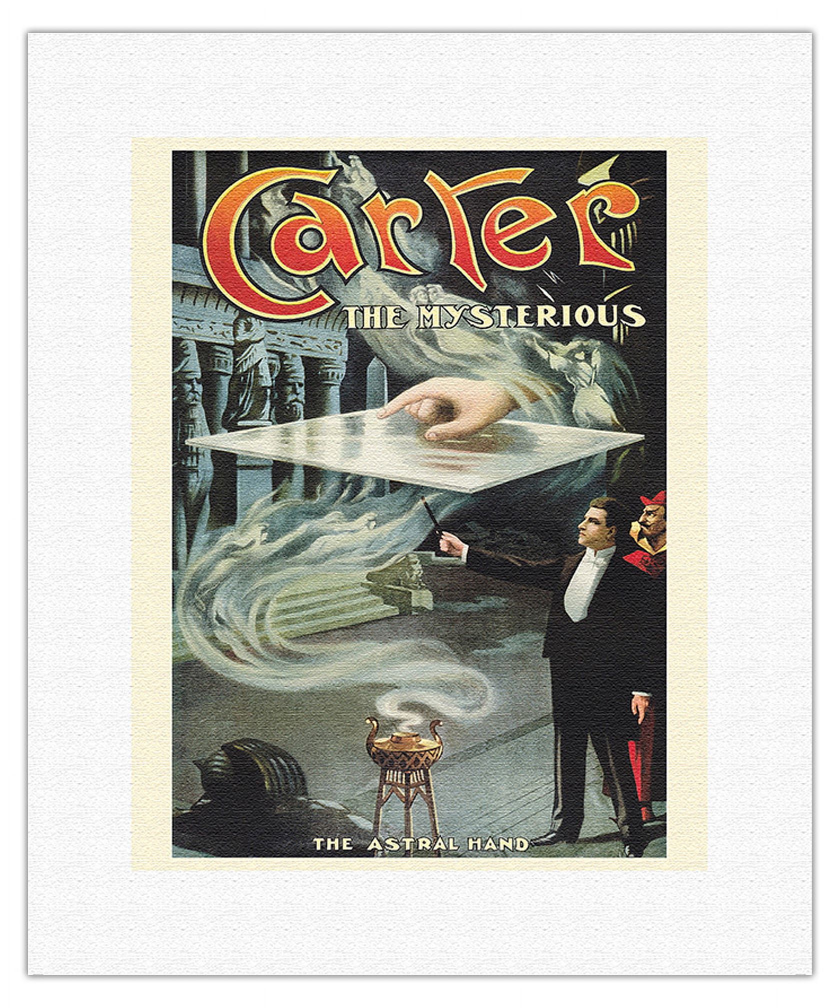 Carter The Mysterious - The Astral Hand - Vintage Magic Poster c.1905 ...