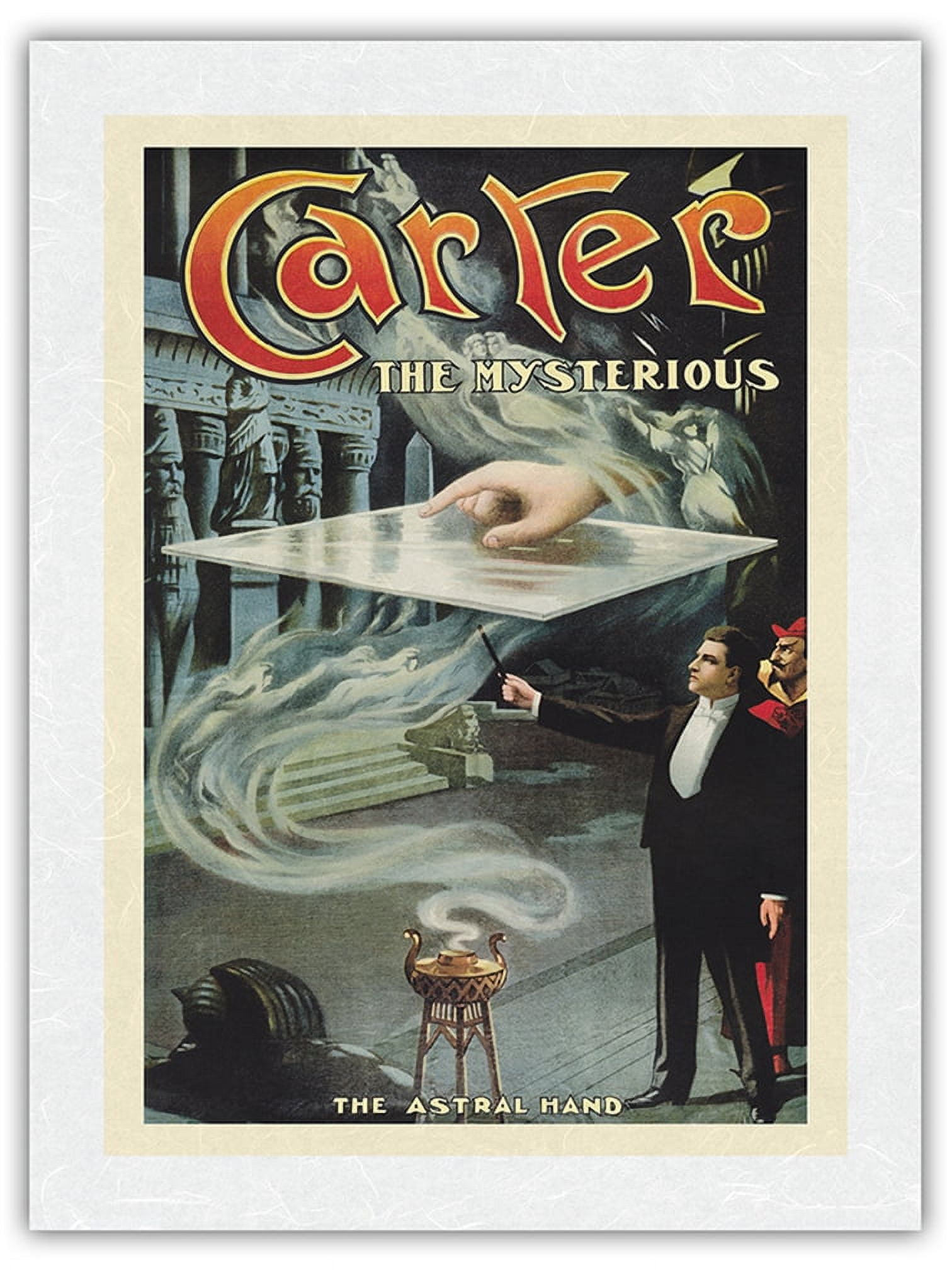 Carter The Mysterious - The Astral Hand - Vintage Magic Poster c.1905 ...