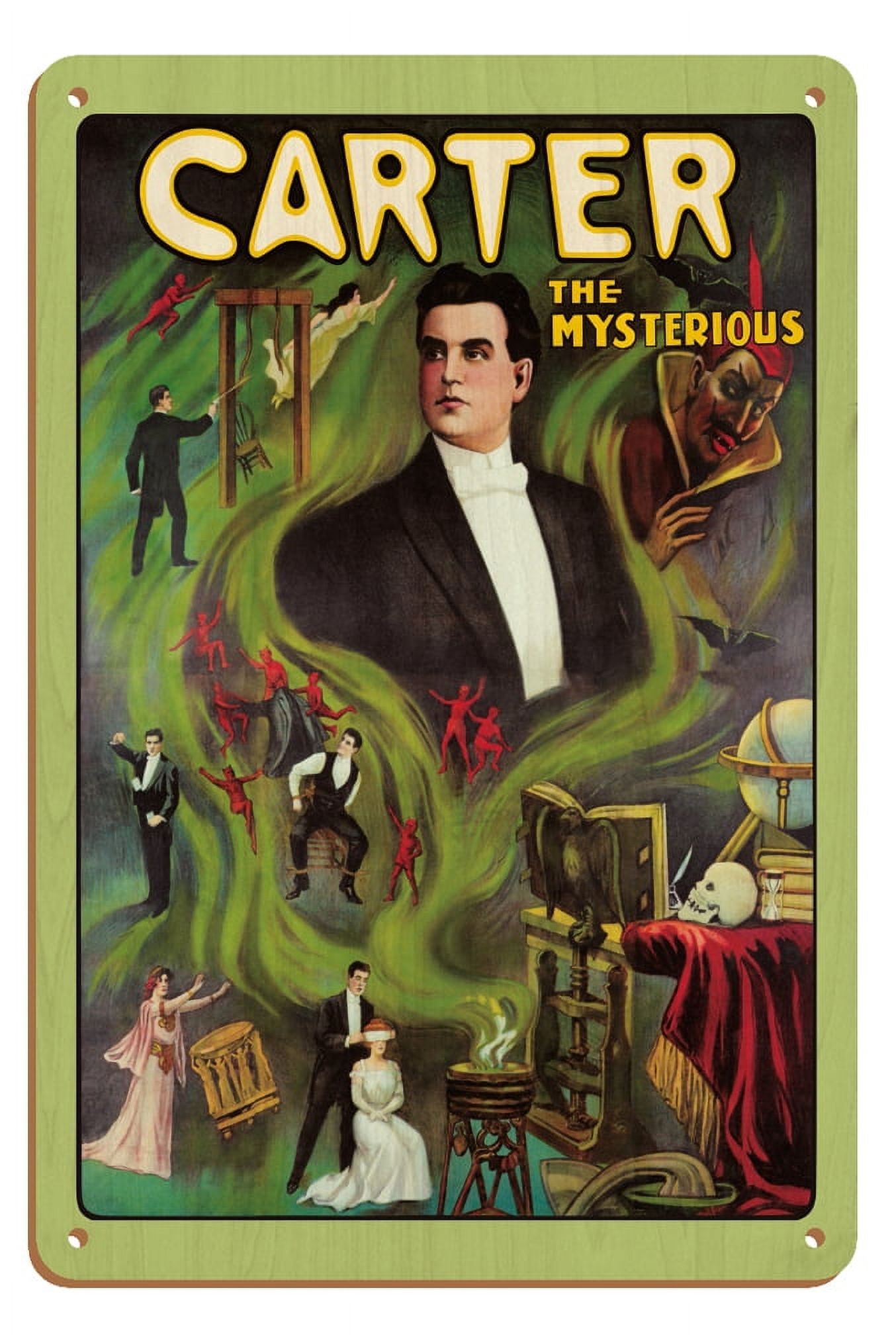 Carter The Mysterious - Touring Show - Vintage Magic Poster c.1905 - 8 ...