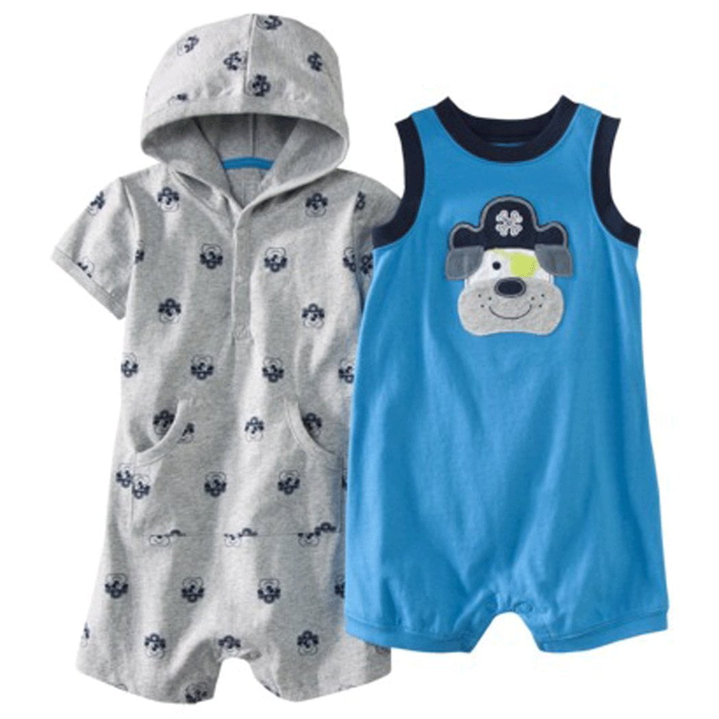 Carter's Baby-Boys Infant 2pc Rompers Newborn - Walmart.com
