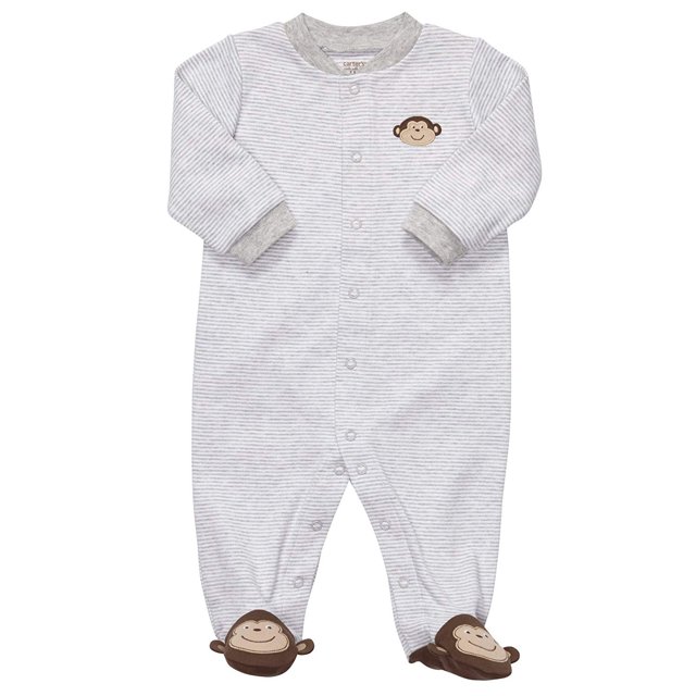 Carter's Baby-Boys Preemie Striped Monkey Sleep and Play - Walmart.com