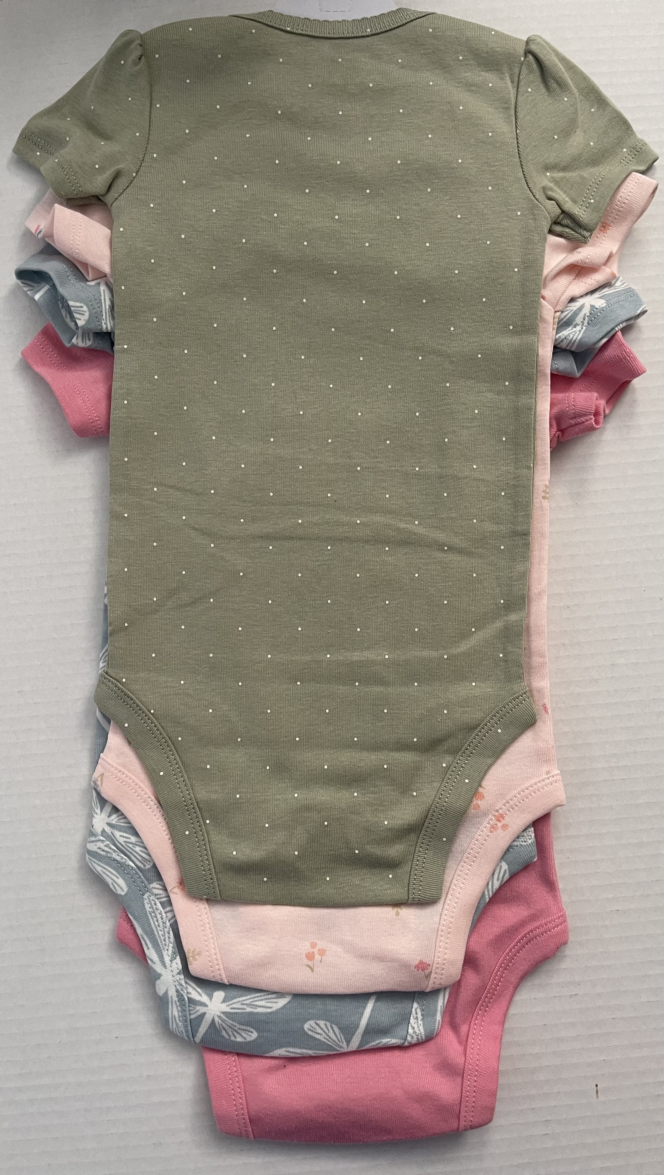 Carter's Baby Girl's 4-Pack Dragon Fly Print Multipack Short-Sleeve ...