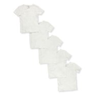 Bambini 3-Pack White Side Snap Short Sleeve Infant T-Shirt for Newborns ...