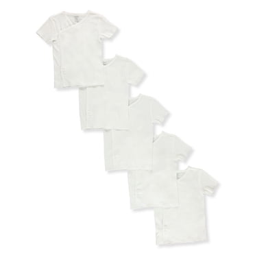 Bambini 3pk White Side Snap Short Sleeve Tee for Newborn Infant, Unisex ...