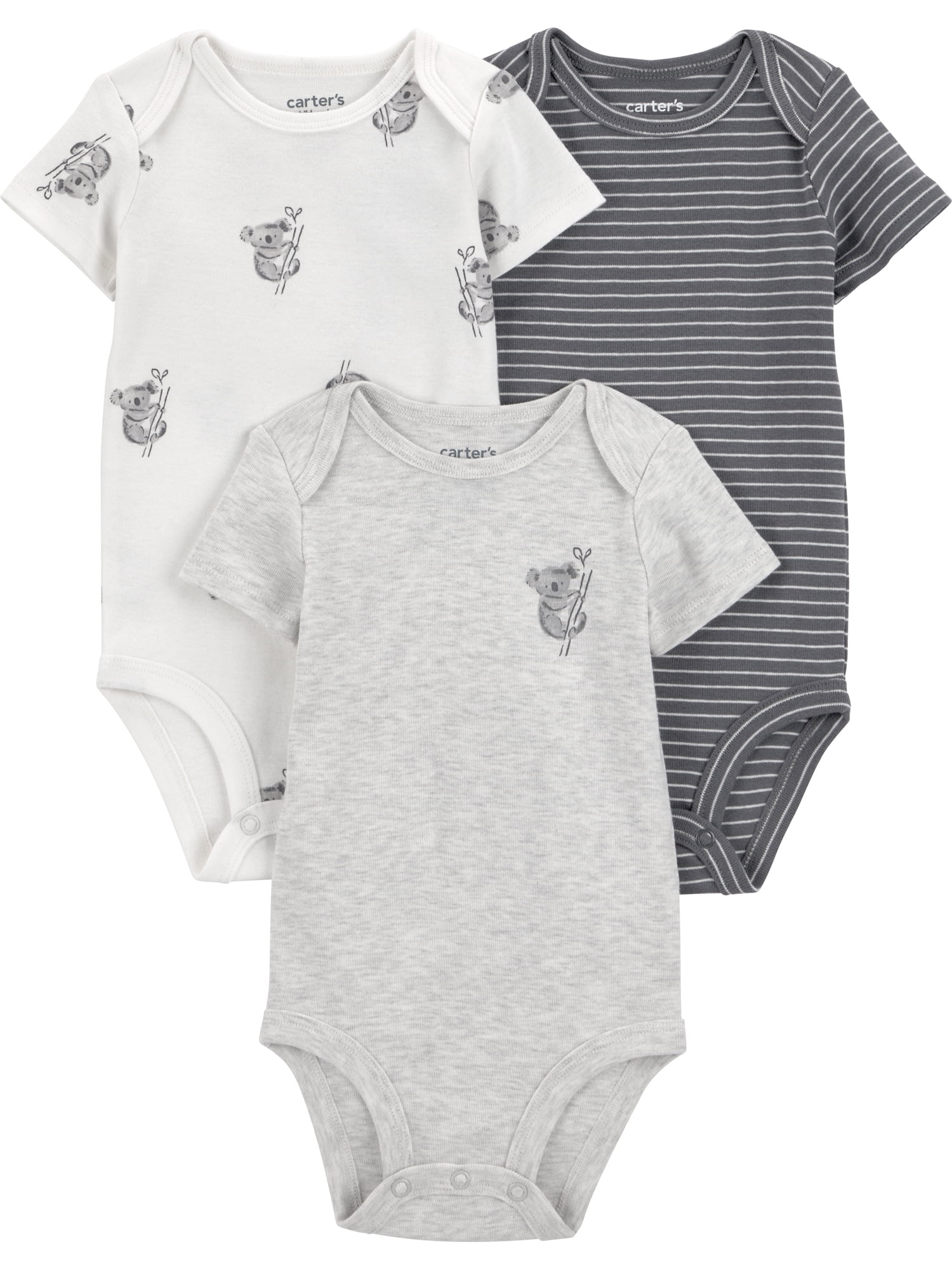 Carter's Child of Mine Baby Boy Bodysuit, 3-Pack, Sizes Preemie-18 ...