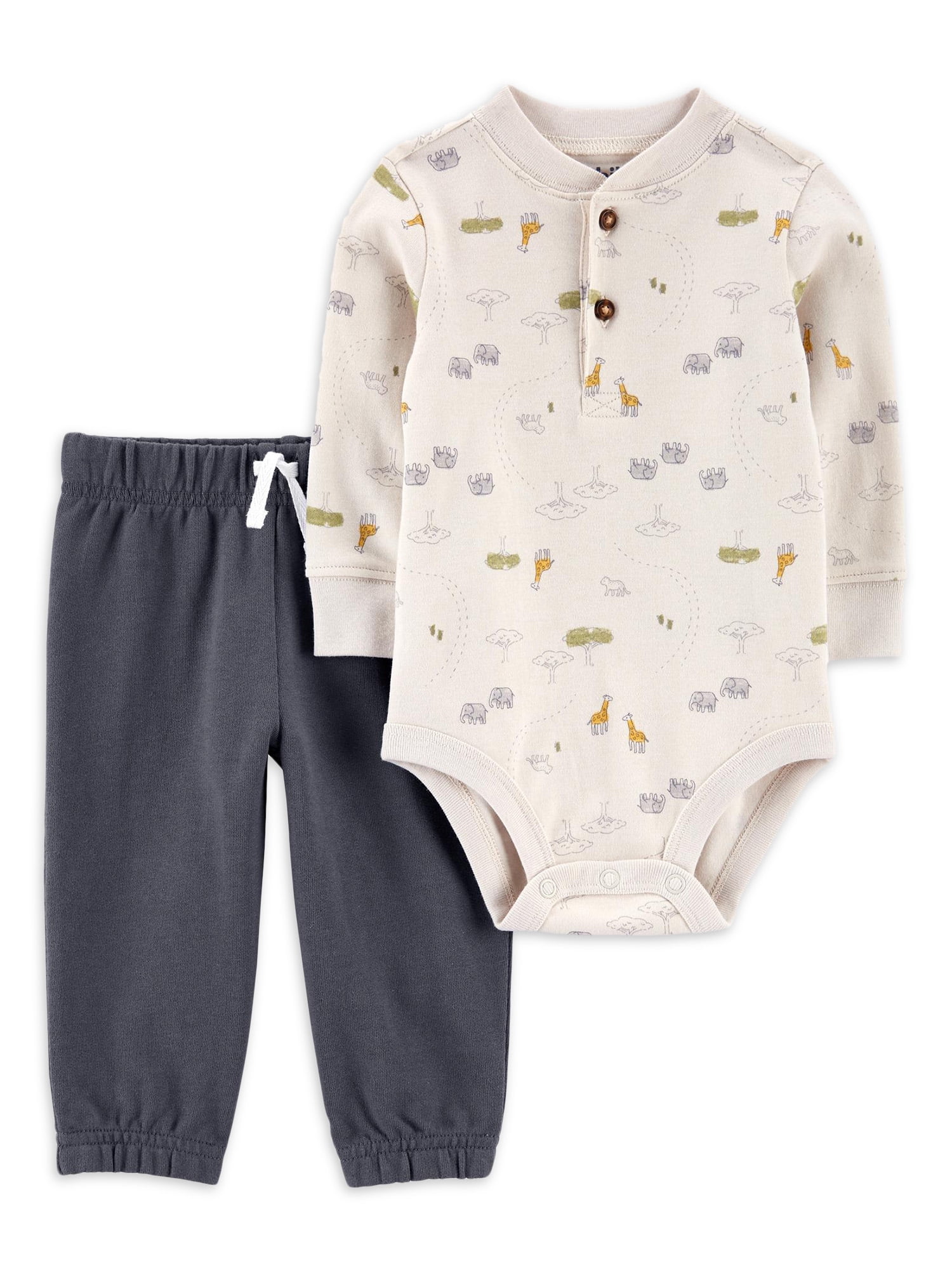 Carter's Child of Mine Baby Boy Bodysuit and Pant Outfit Set, 2-Piece ...