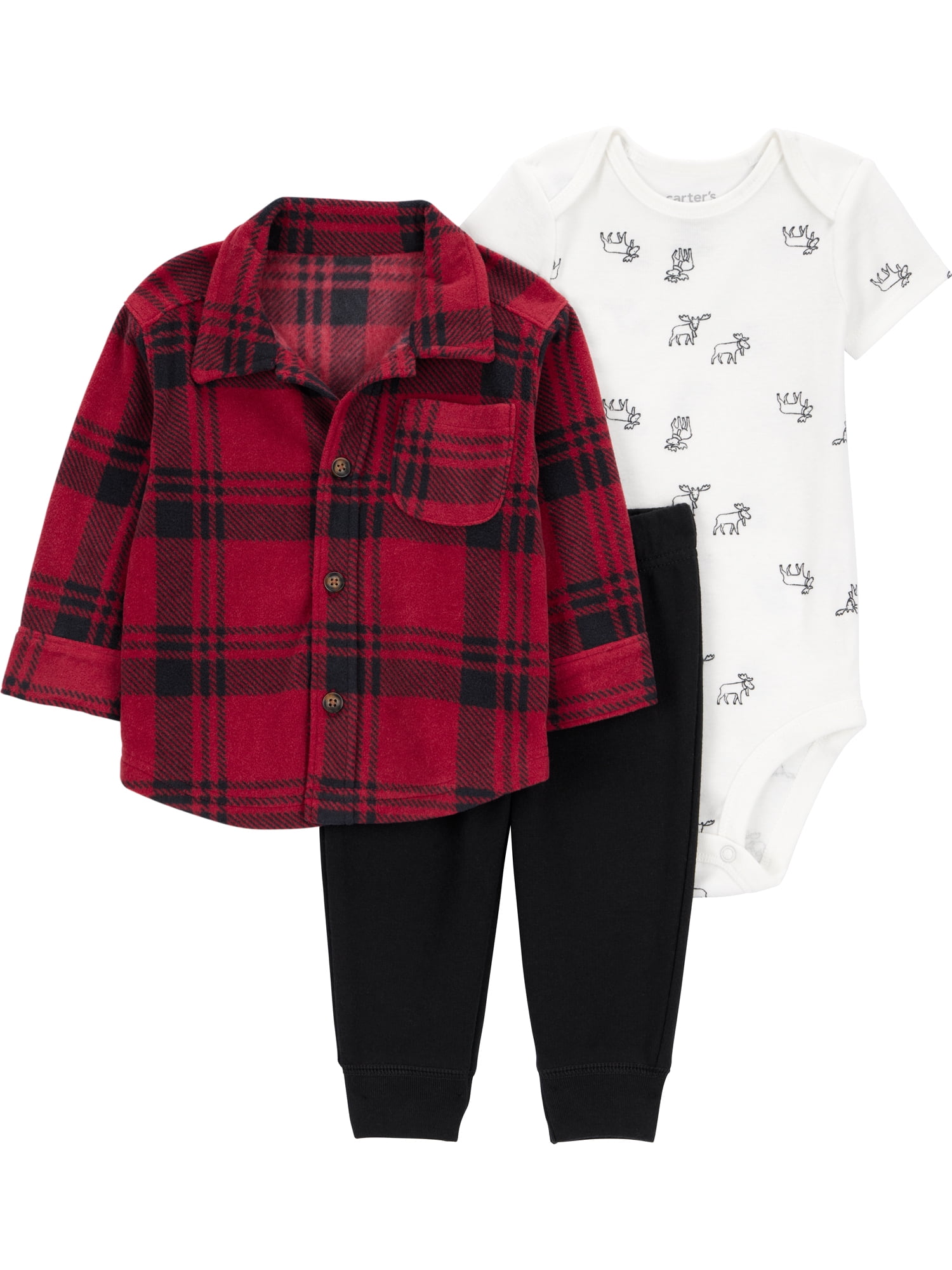 Carter's Child of Mine Baby Boy Cardigan Outfit Set, 3-Piece, Sizes 0/3-24 Months - Walmart.com