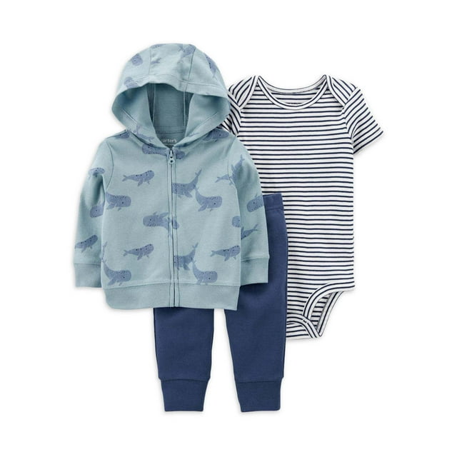 Carter's Child of Mine Baby Boy Cardigan Outfit Set, Sizes Preemie-9M - Walmart.com