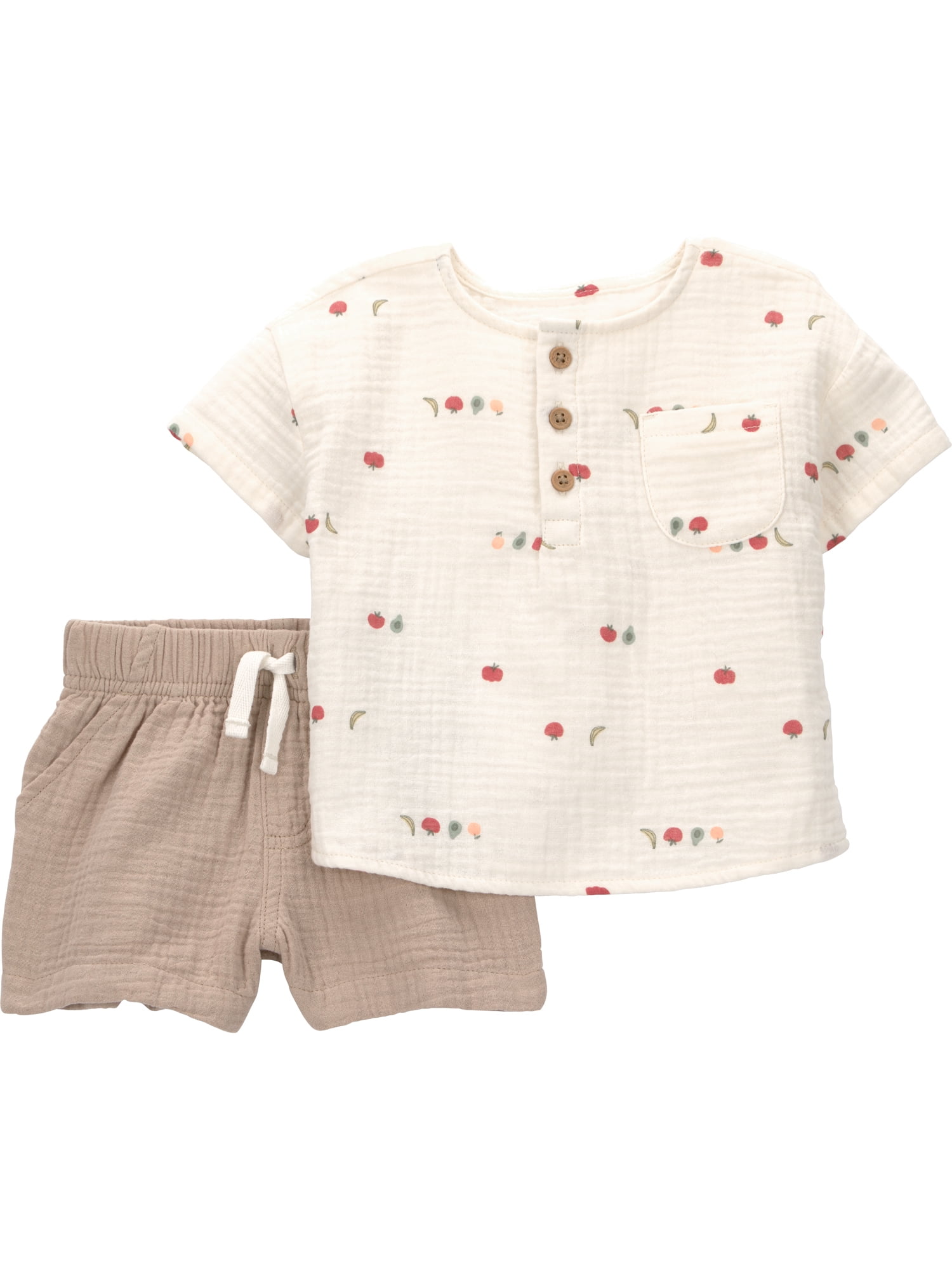 Carter's Child of Mine Baby Boy Outfit Set, 2-Piece, Sizes 0/3-24 ...