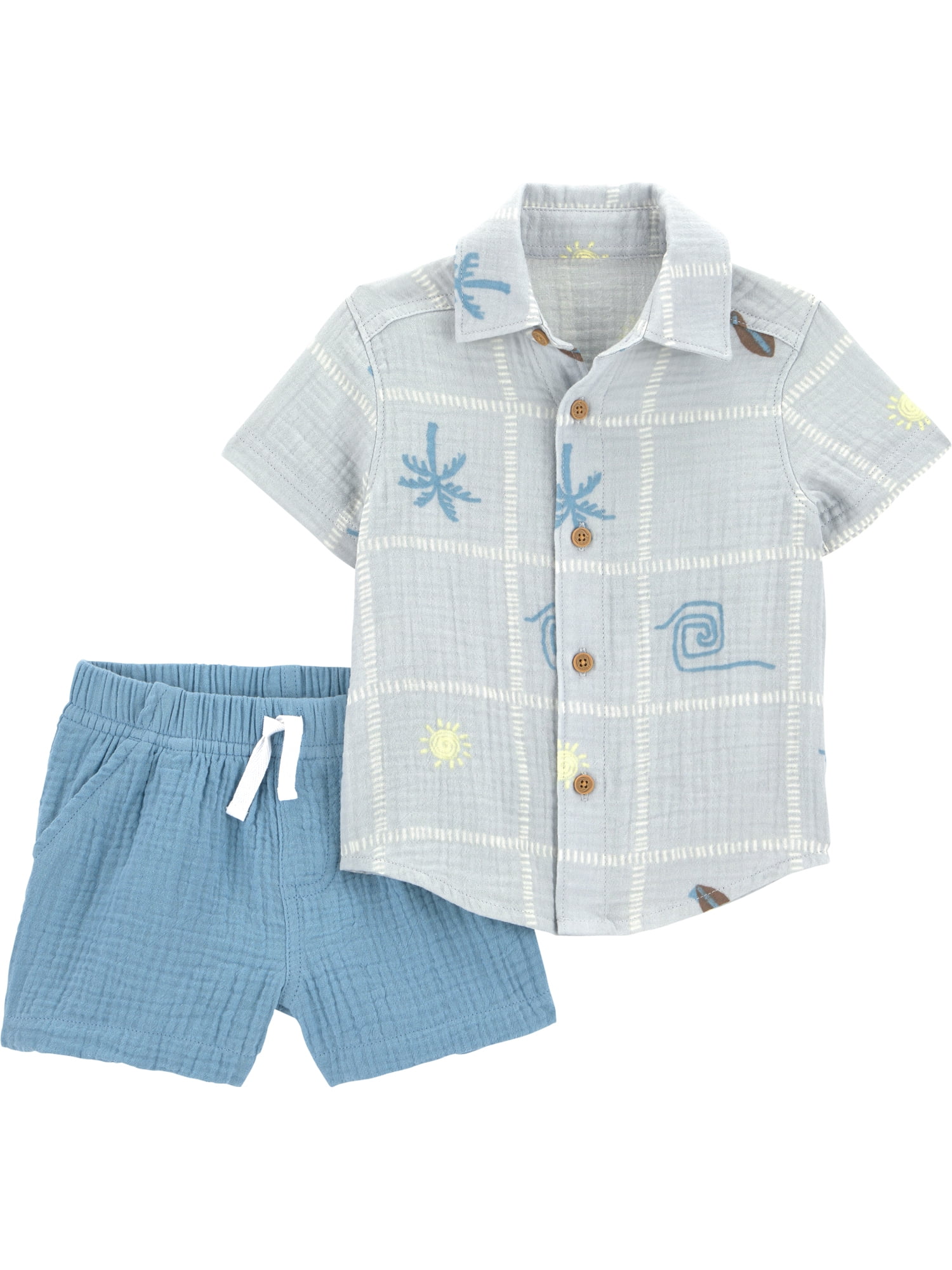 Carter's Child of Mine Baby Boy Outfit Set, 2-Piece, Sizes 0/3-24 ...