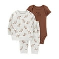Carter's Child of Mine Baby Boy Moose Outfit Set, 3-Piece, Sizes 0/3-24 Months - Walmart.com