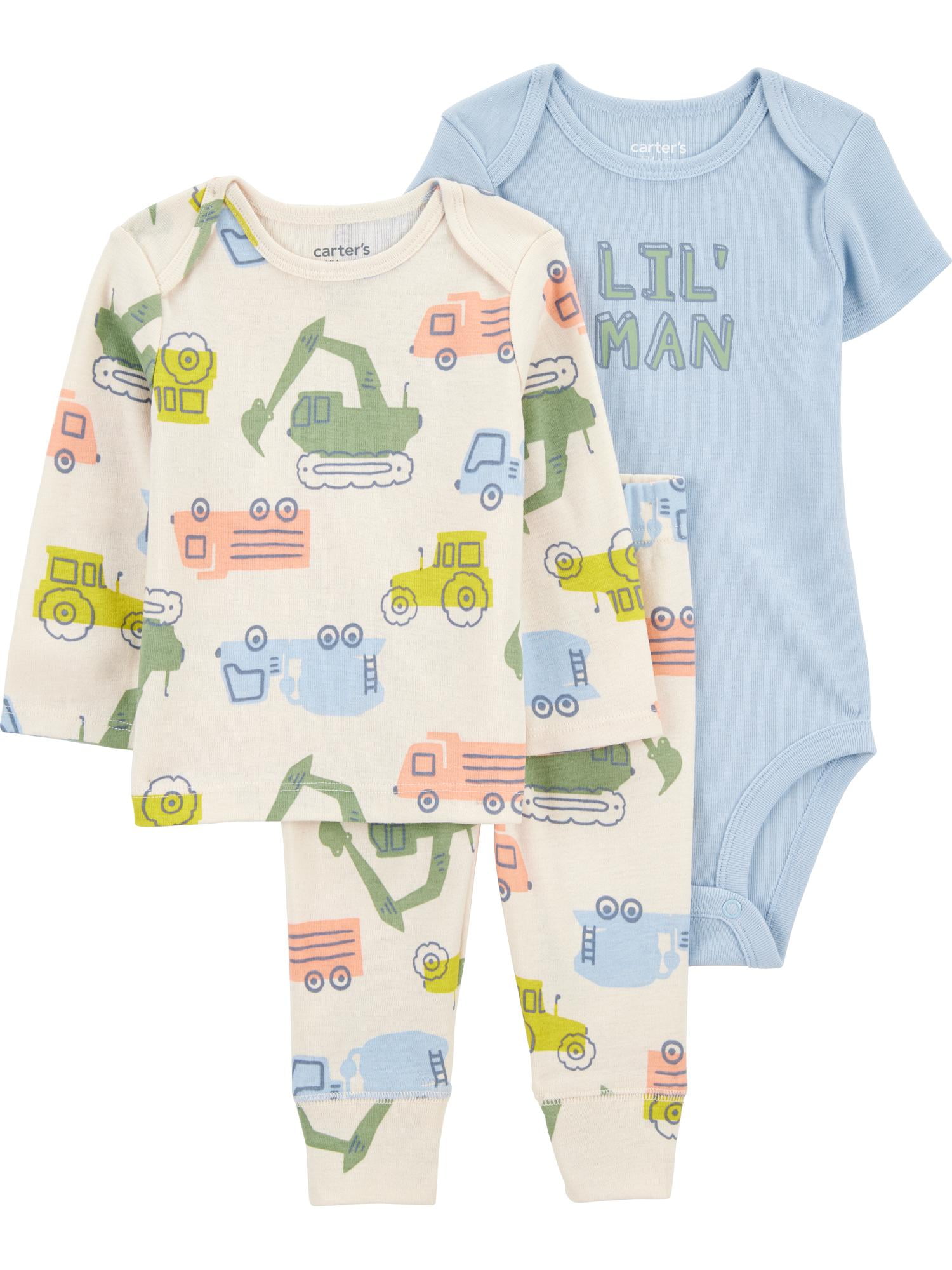 Carter's Child of Mine Baby Boy Outfit Set, 3-Piece, Sizes 0/3-24 Months - Walmart.com