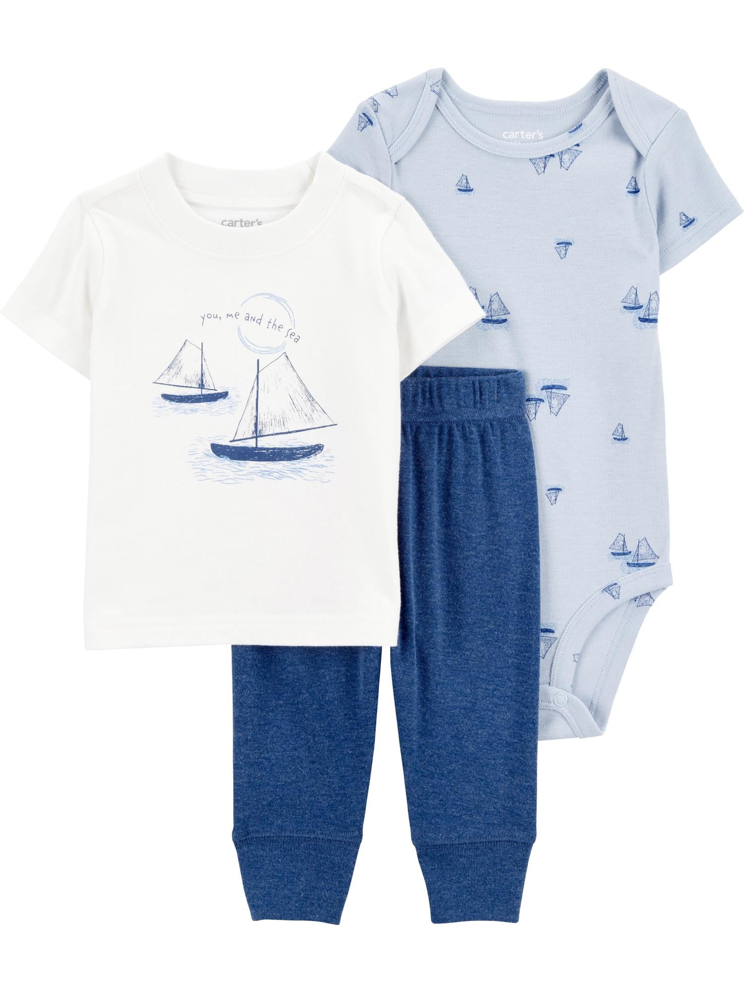 Carter's Child of Mine Baby Boy Outfit Set, 3-Piece, Sizes 0/3-24 Months - Walmart.com