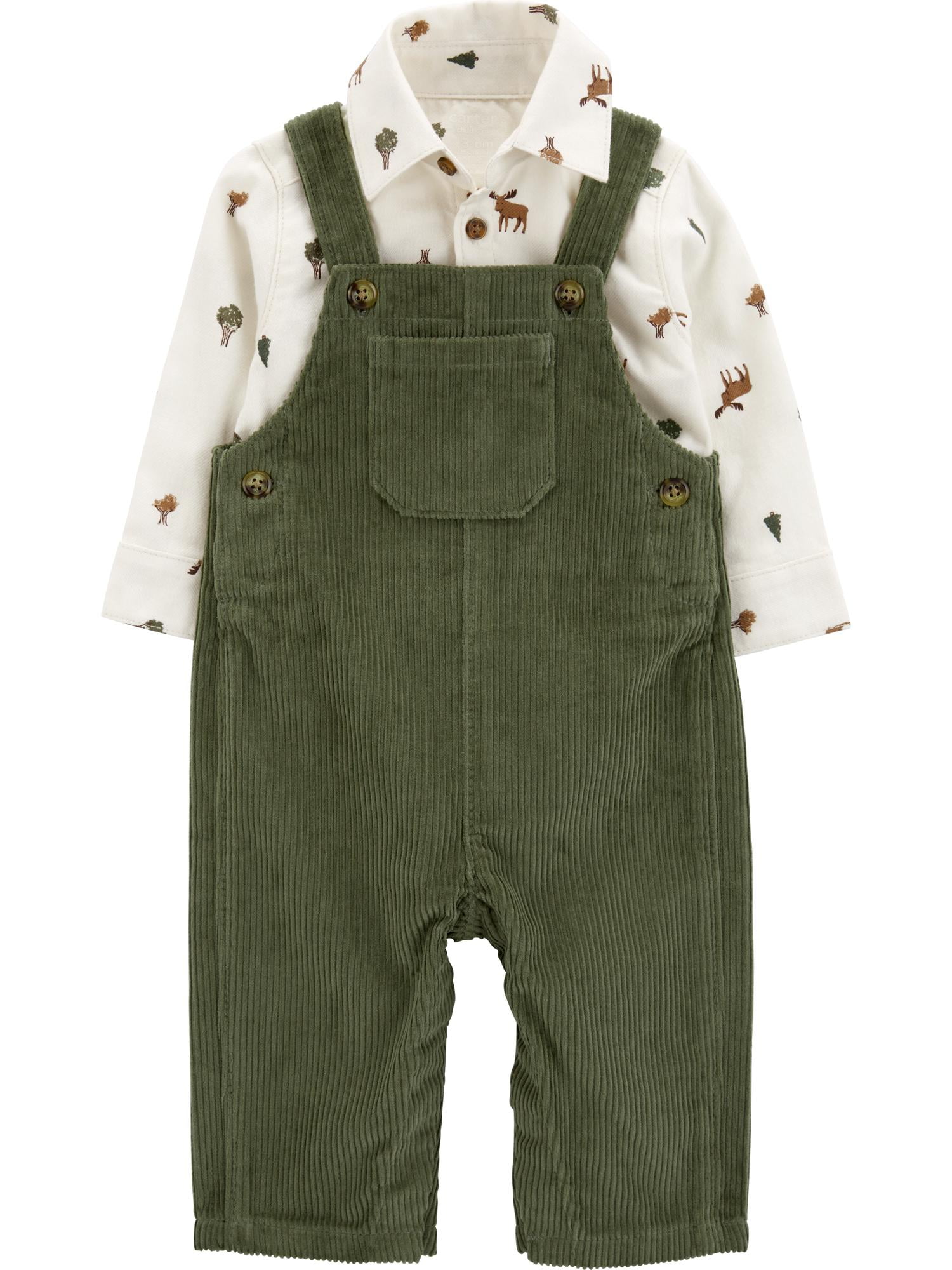 Carter's Child of Mine Baby Boy Overall Set, 2-Piece, 0/3-24 Months ...