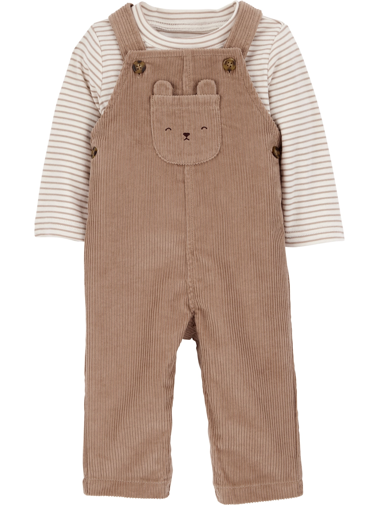 Carter's Child of Mine Baby and Toddler Boy Overalls Set, 2-Piece ...