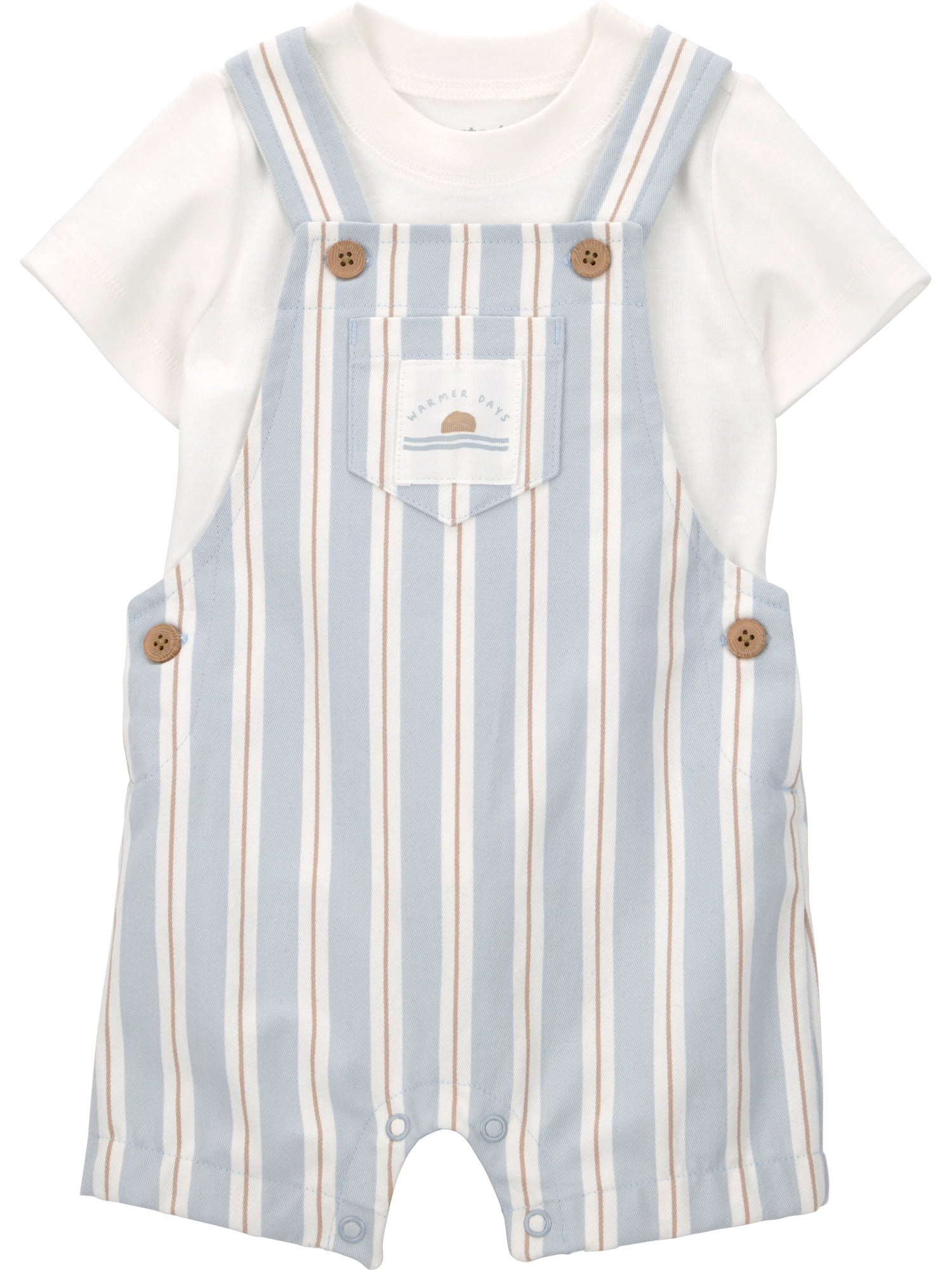 Carter's Child of Mine Baby Boy Overalls Set, 2-Piece, Sizes 0/3-24 ...
