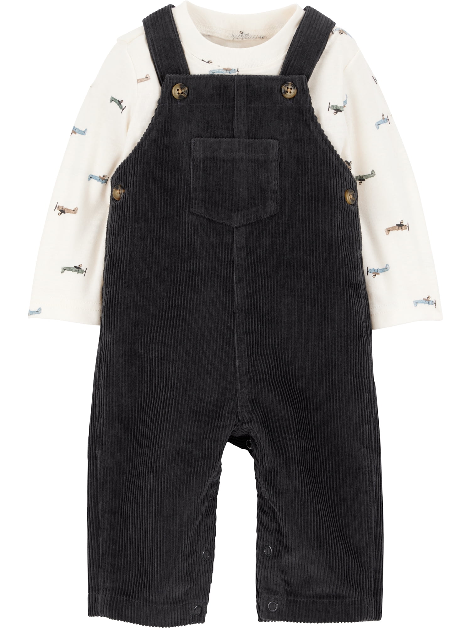 Carter's Child of Mine Baby and Toddler Boy Overalls Set, 2-Piece ...