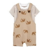 Carter's Child of Mine Baby Boy Overalls Set, 2-Piece, Sizes 0/3-24 Months - Walmart.com