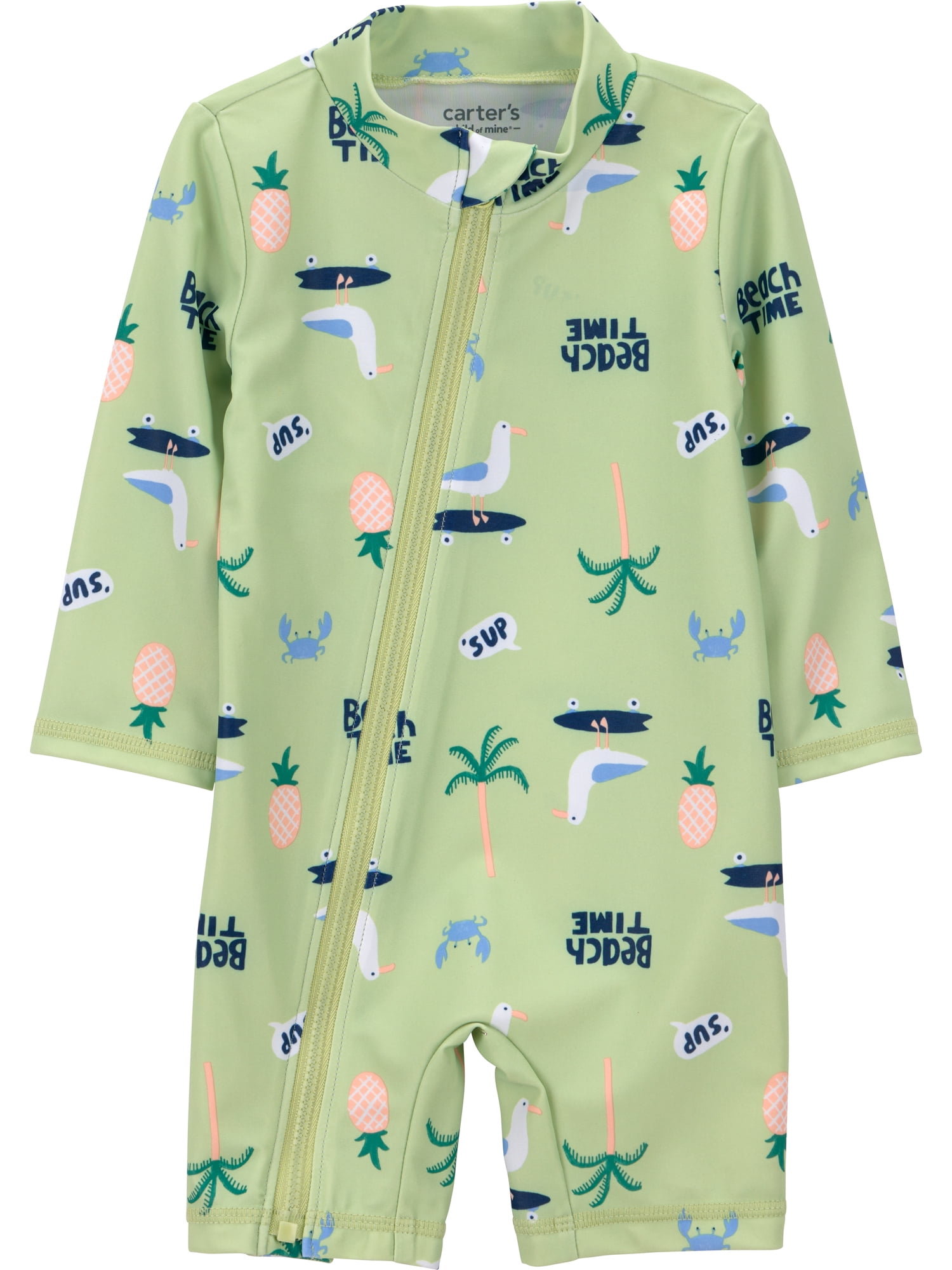 Carter's Child of Mine Baby Rash Guard Swimsuit, One-Piece, Sizes 0/3 ...